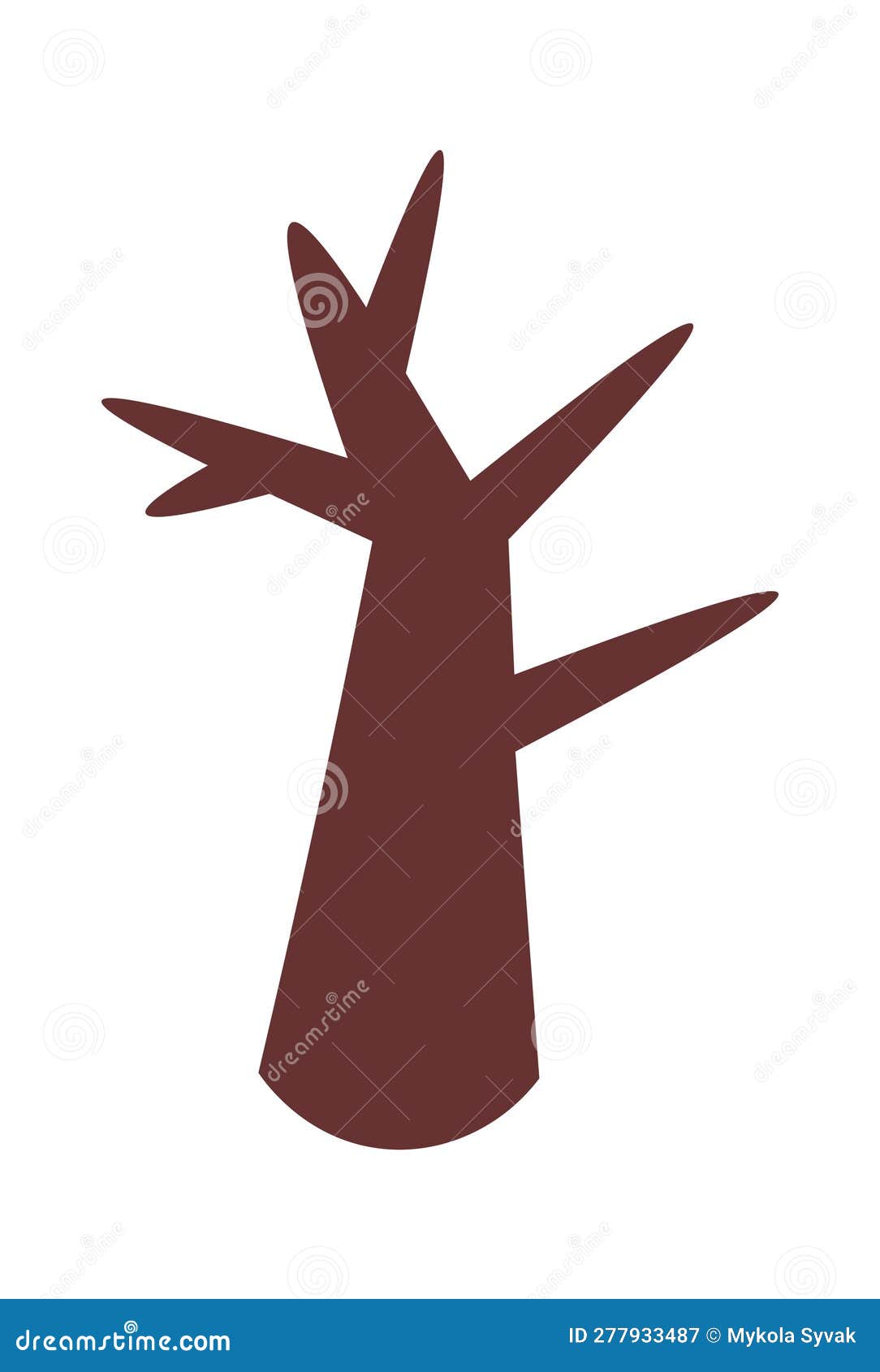 Withered Tree Icon stock vector. Illustration of forest - 277933487