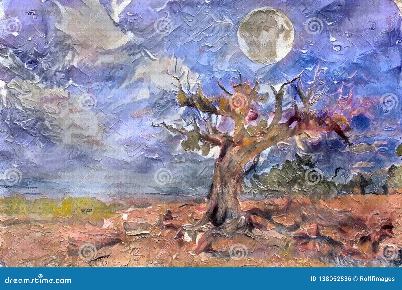 Withered tree stock illustration. Illustration of paint - 138052836