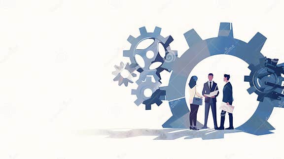 Synergistic Gears: Minimalist Business Collaboration Stock Image ... Synergistic Gears: Minimalist Business Collaboration Stock Image ...