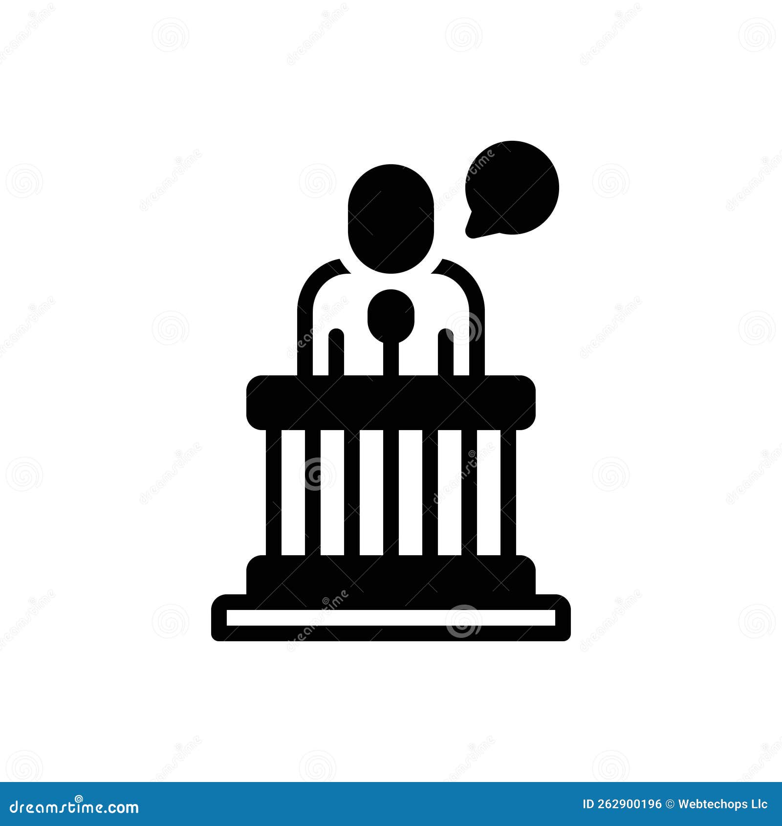 Black Solid Icon for Witness, Eyewitness and Testimony Stock Vector ...