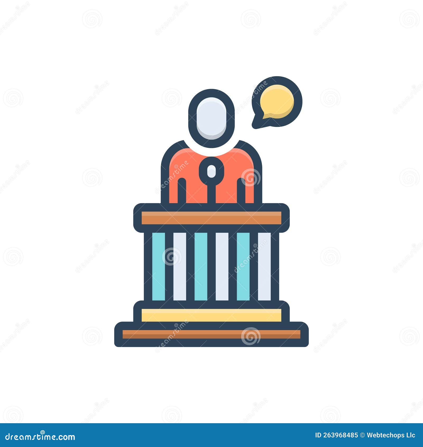 Color Illustration Icon for Witness, Eyewitness and Testimony Stock ...