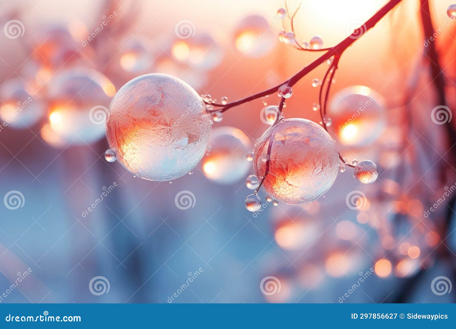 Frozen Bubbles - Generative AI Stock Image - Image of shallow, formations: 297856627