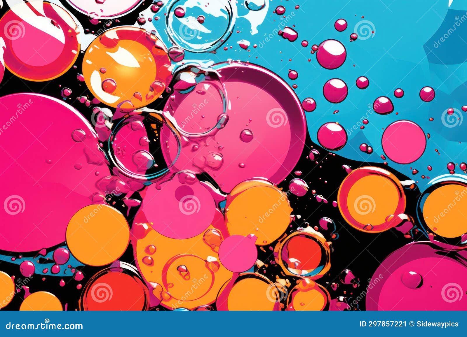 Frozen Bubbles - Generative AI Stock Illustration - Illustration of ...