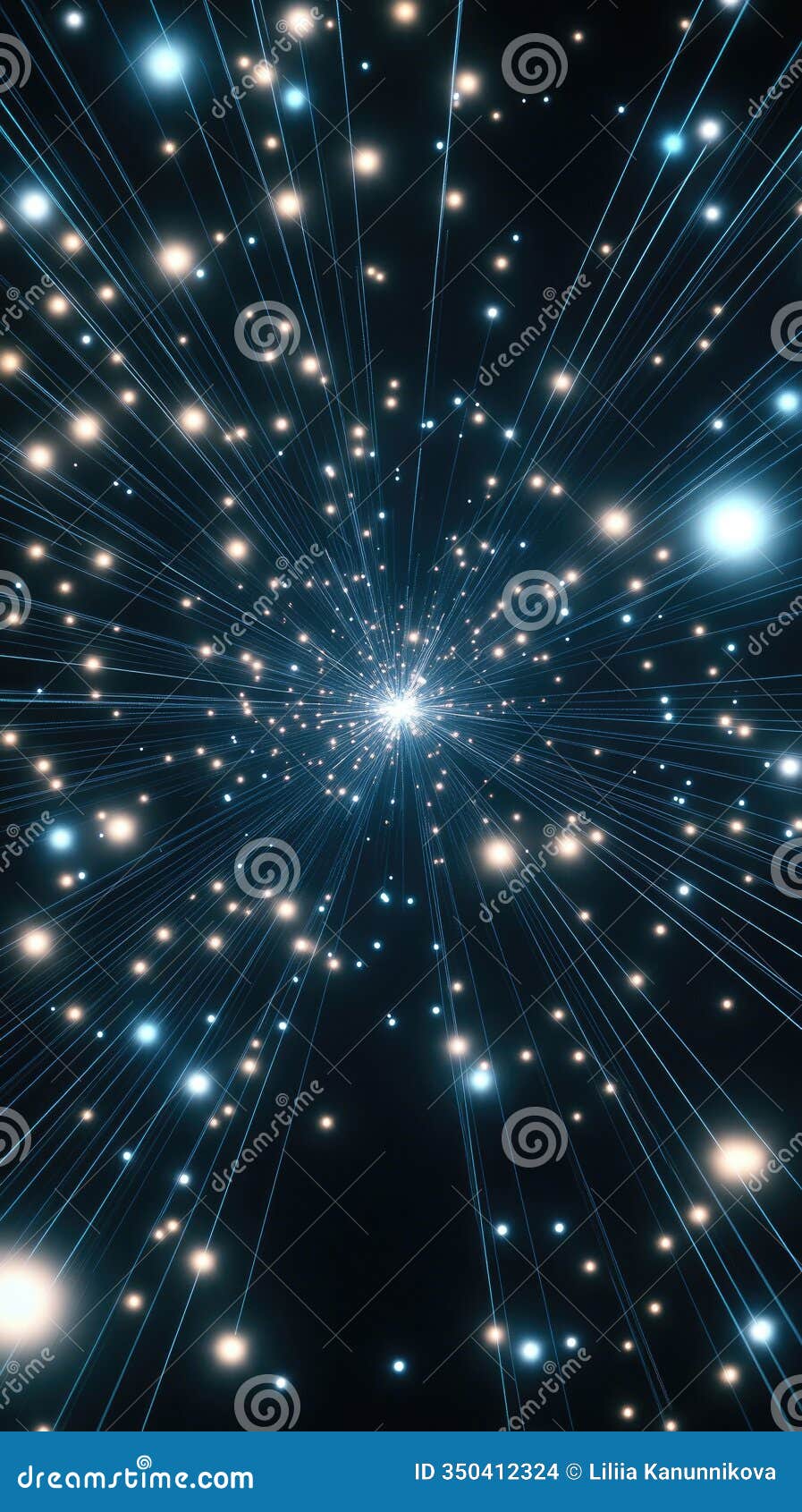 Witness a Mesmerizing Array of Blue and Green Light Rays Creating a ...