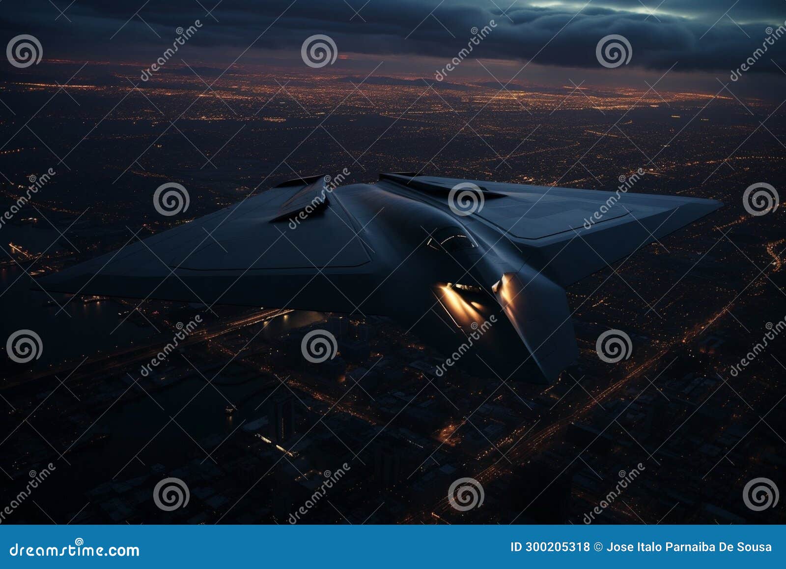 B-2 Stealth Bomber Vector Illustration | CartoonDealer.com #8125852