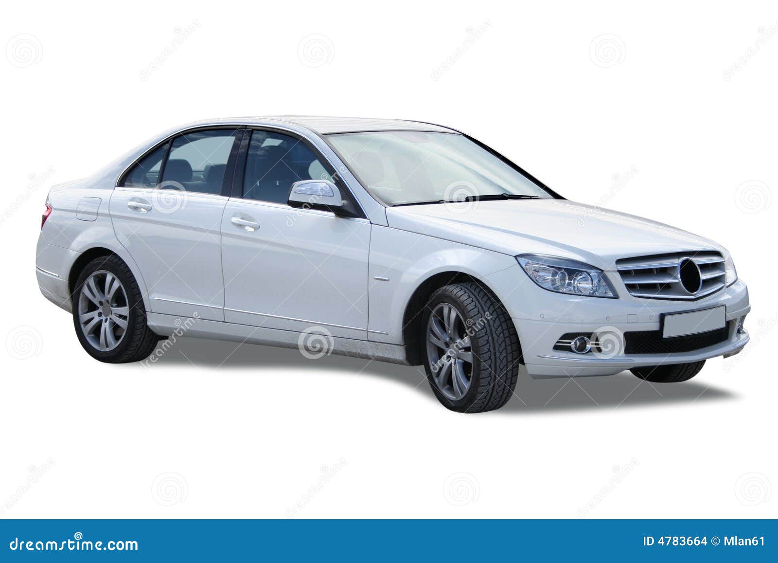 Witte auto stock foto. Image of geïsoleerd, reis, motor - 4783664