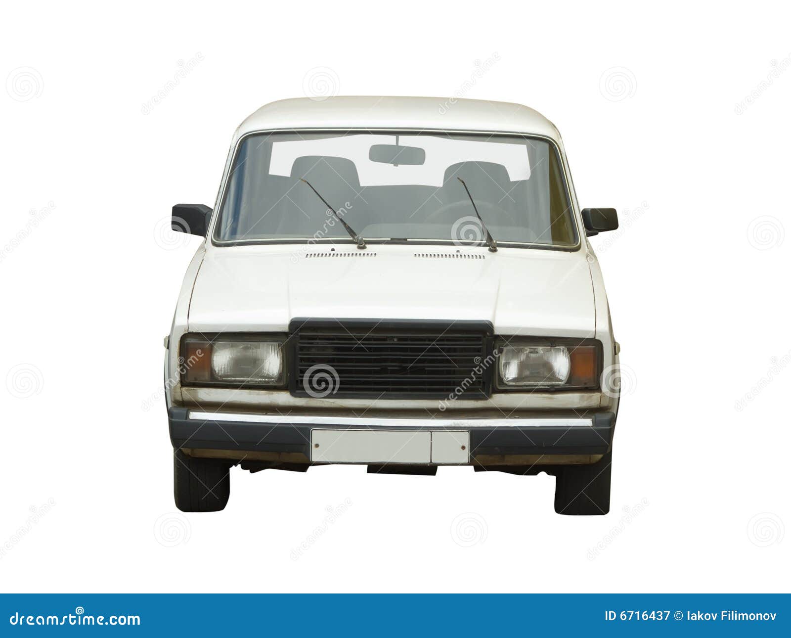 Witte auto op wit stock afbeelding. Image of auto, extreem - 6716437