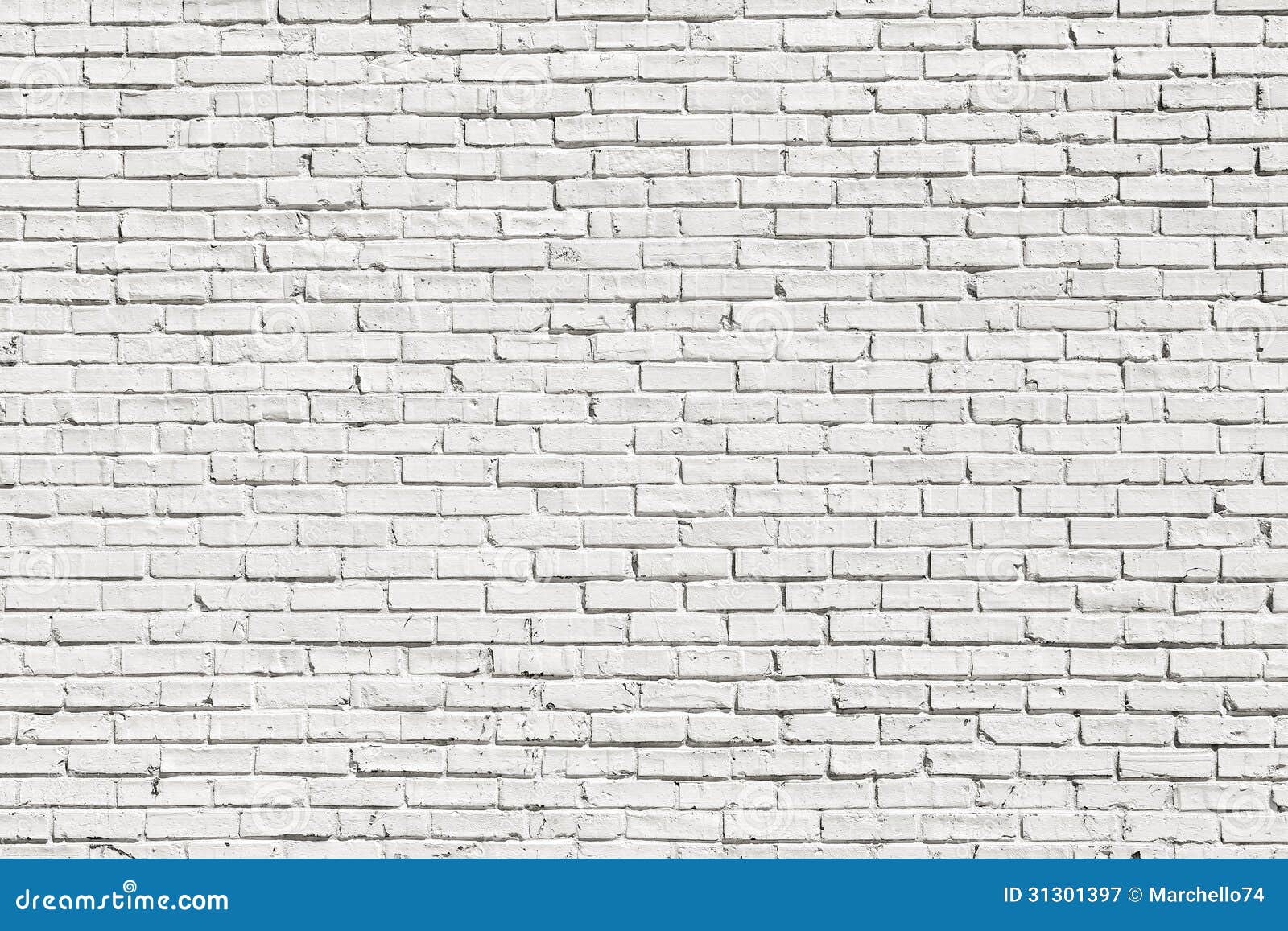 Witte bakstenen muur stock afbeelding. Image of architectuur - 31301397