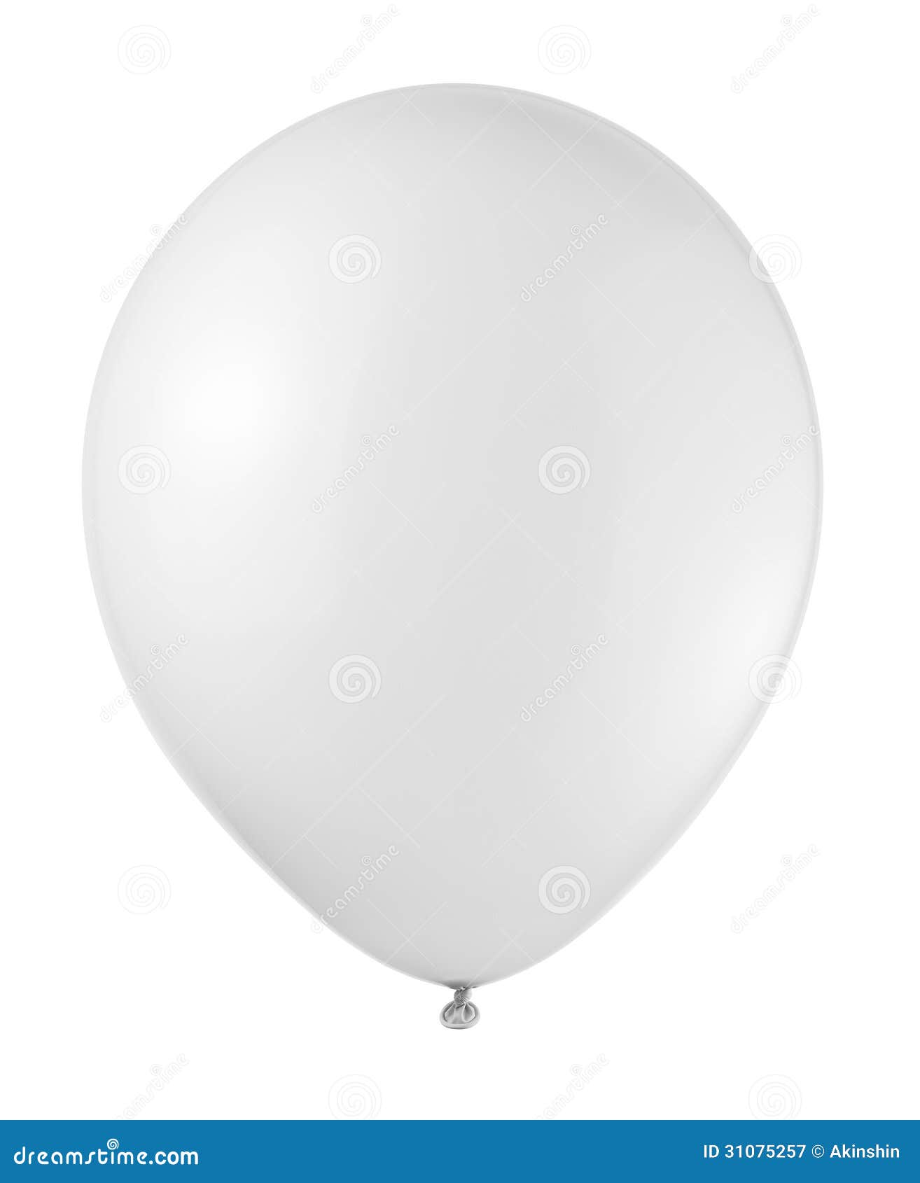 Witte ballon stock afbeelding. Image of opblaasbaar, ballon - 31075257