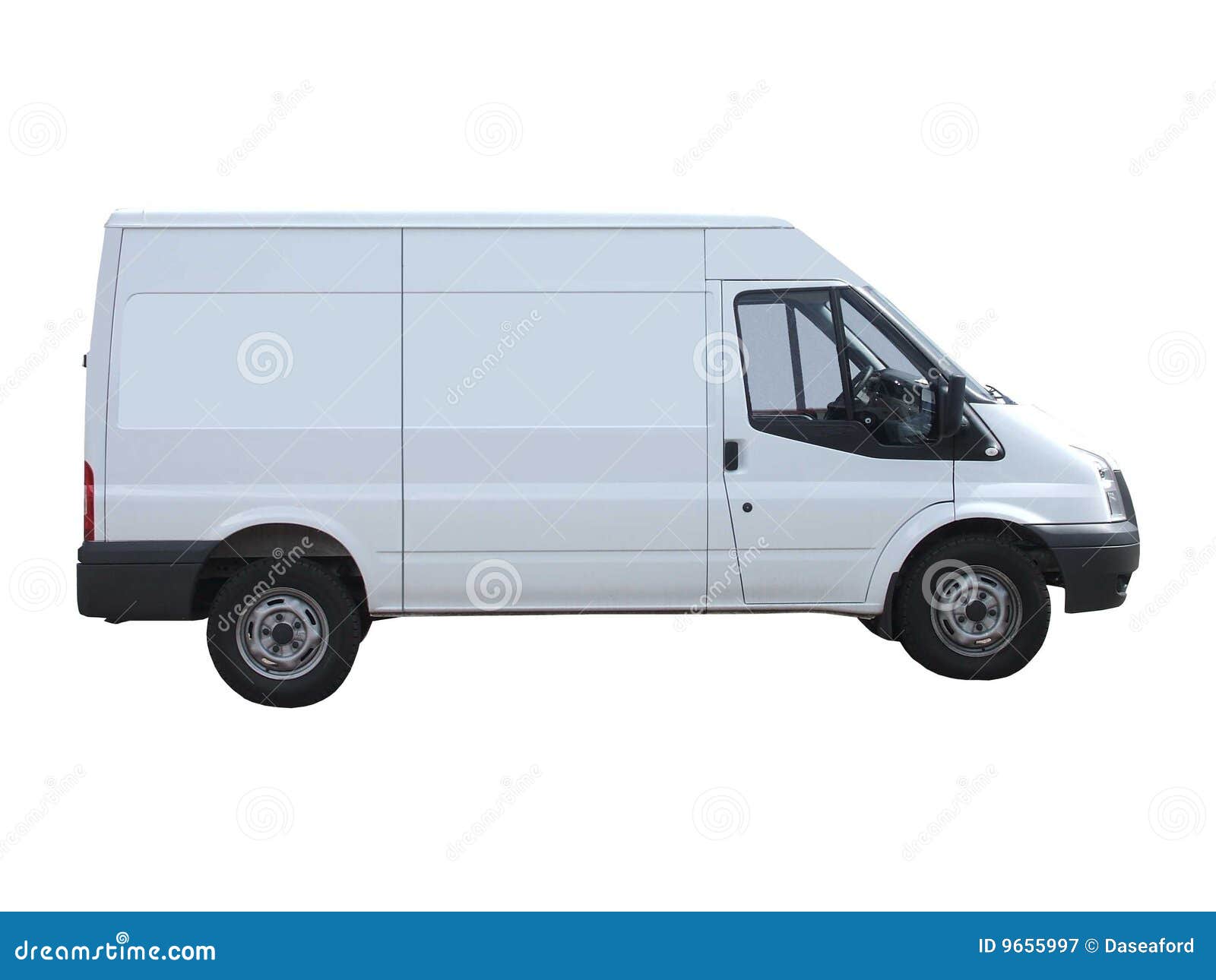 Witte Bestelwagen. stock afbeelding. Image of voertuig - 9655997