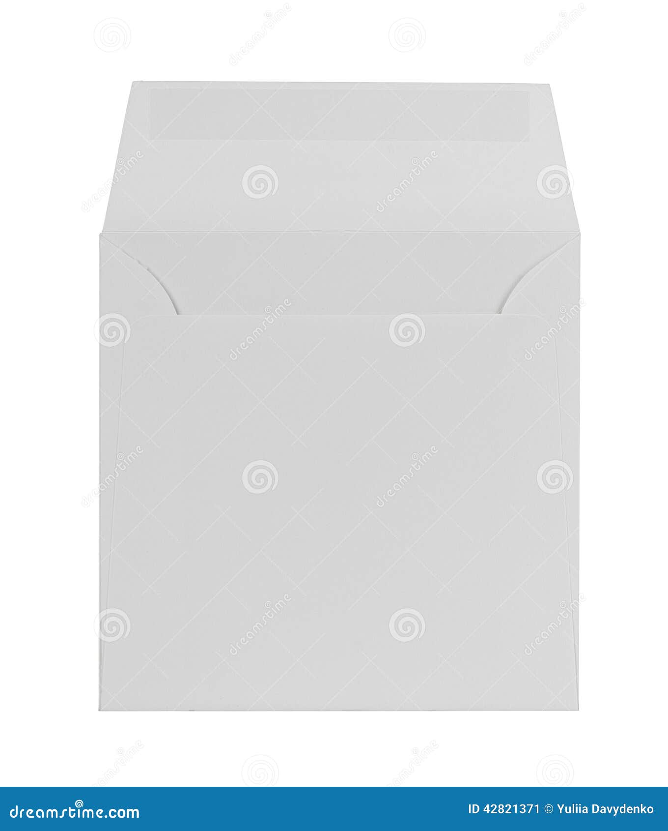 Witte Die Envelop Op Wit Wordt Geïsoleerd Stock Afbeelding - Image of ...