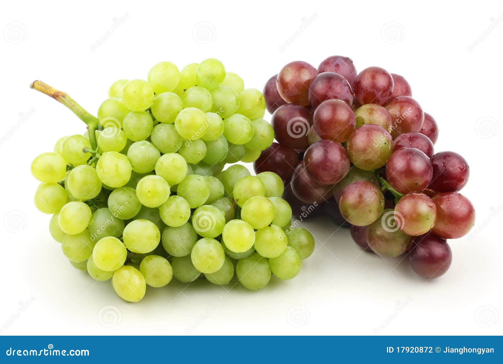 Witte druif en rode druif stock foto. Image of druiven - 17920872