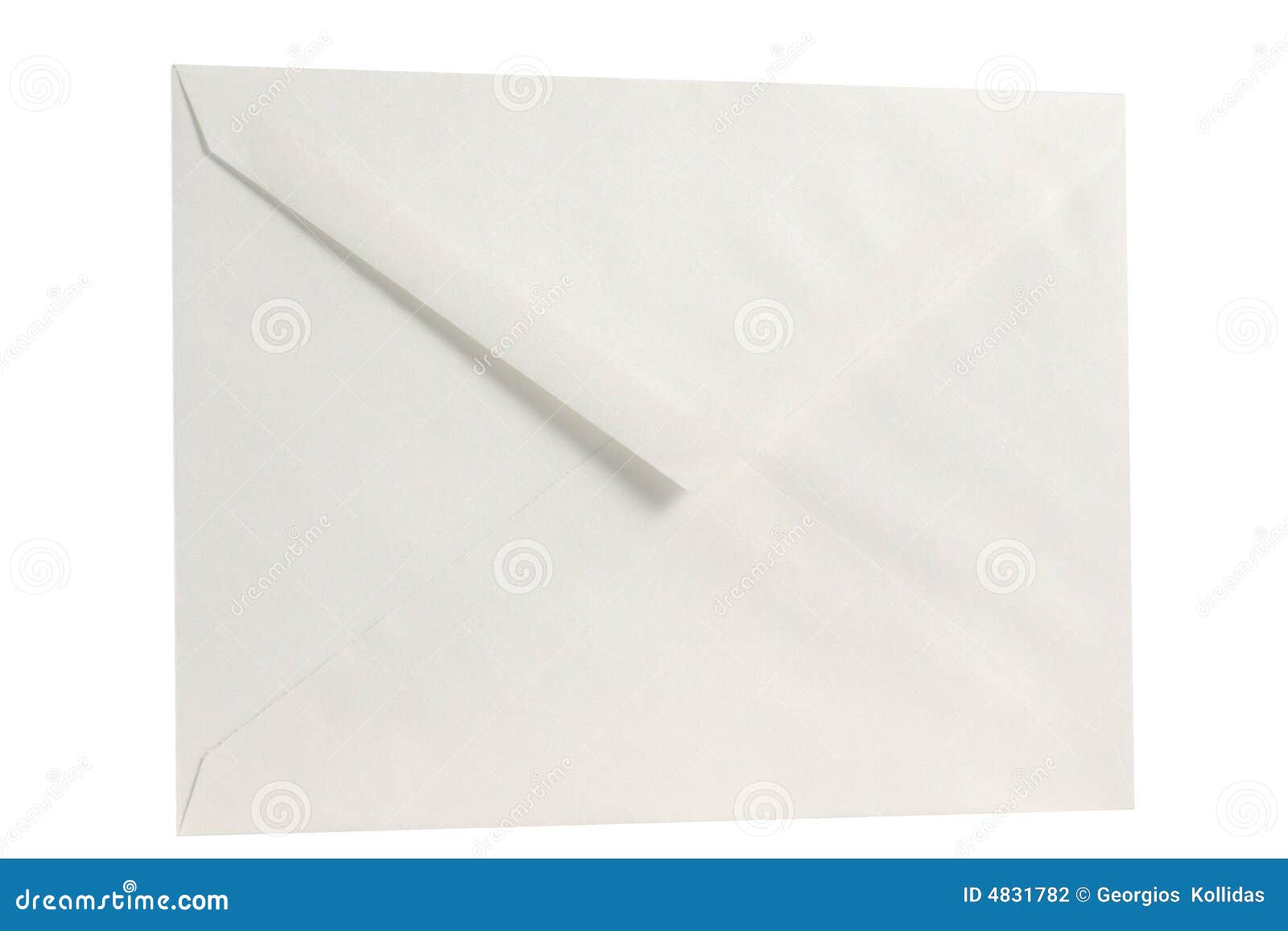 Witte Envelop stock foto. Image of stationair, slak, hoek - 4831782