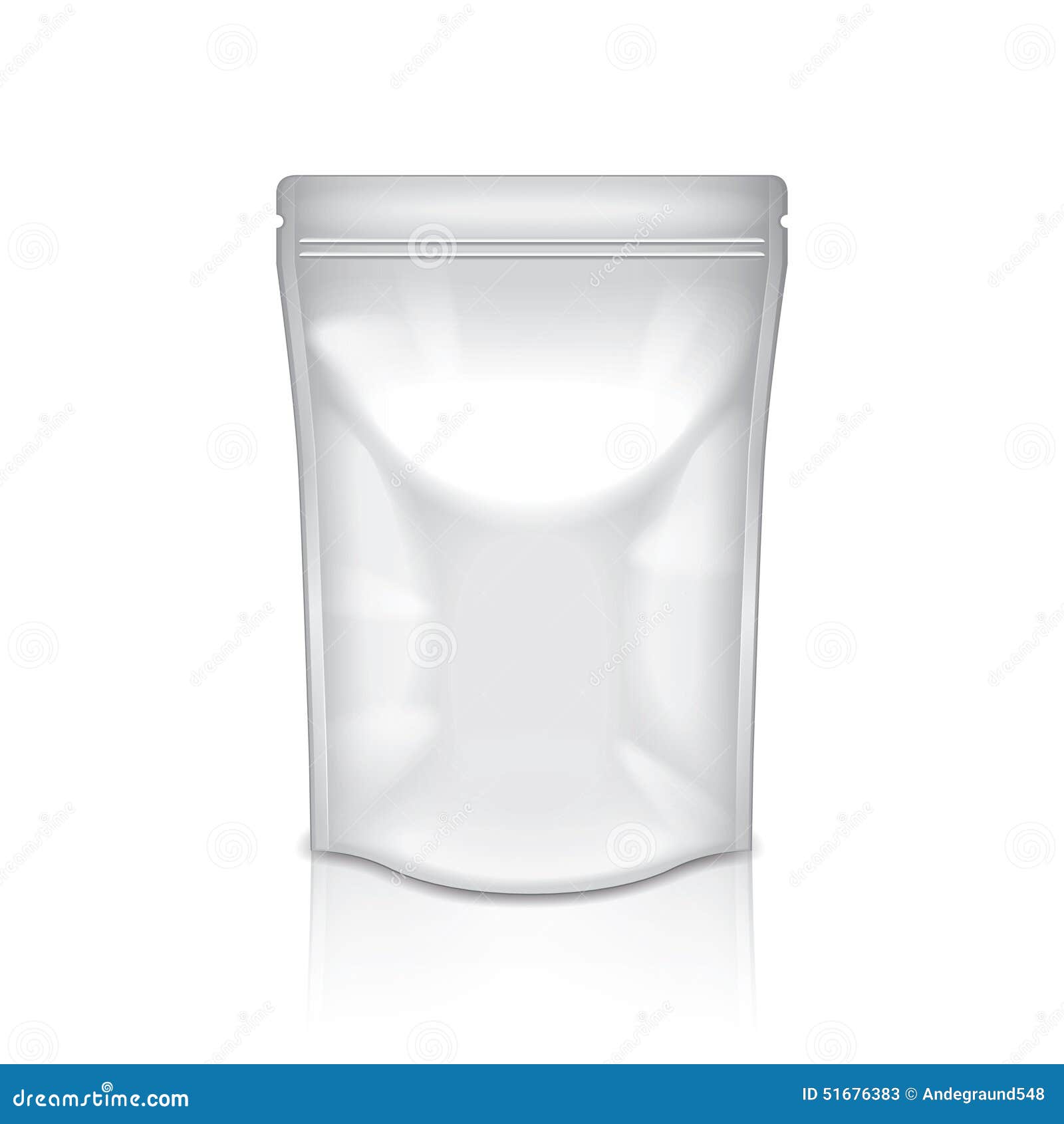 Witte Folie Verpakking Op Witte Vector Vector Illustratie ...