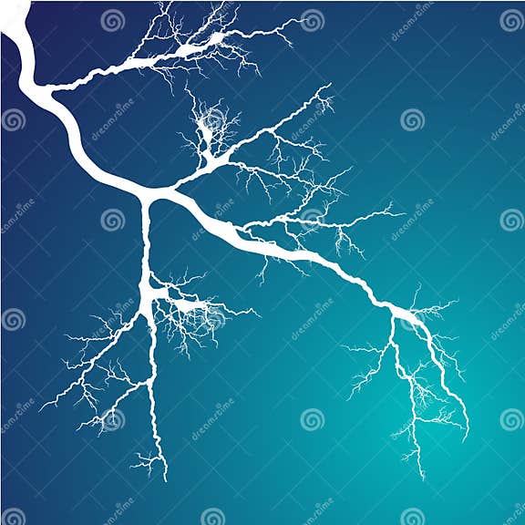 Witte Glanzende Bliksem. Vector. Stock Illustratie - Illustration of ...