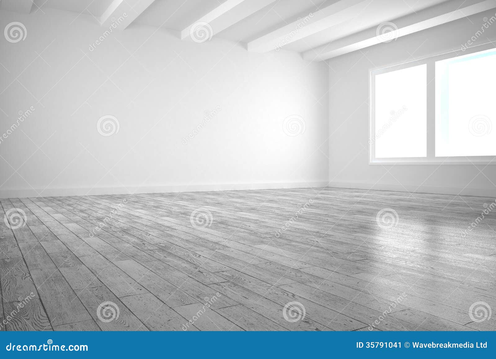 Witte Grote Ruimte Met Vensters Stock Illustratie - Illustration of ...