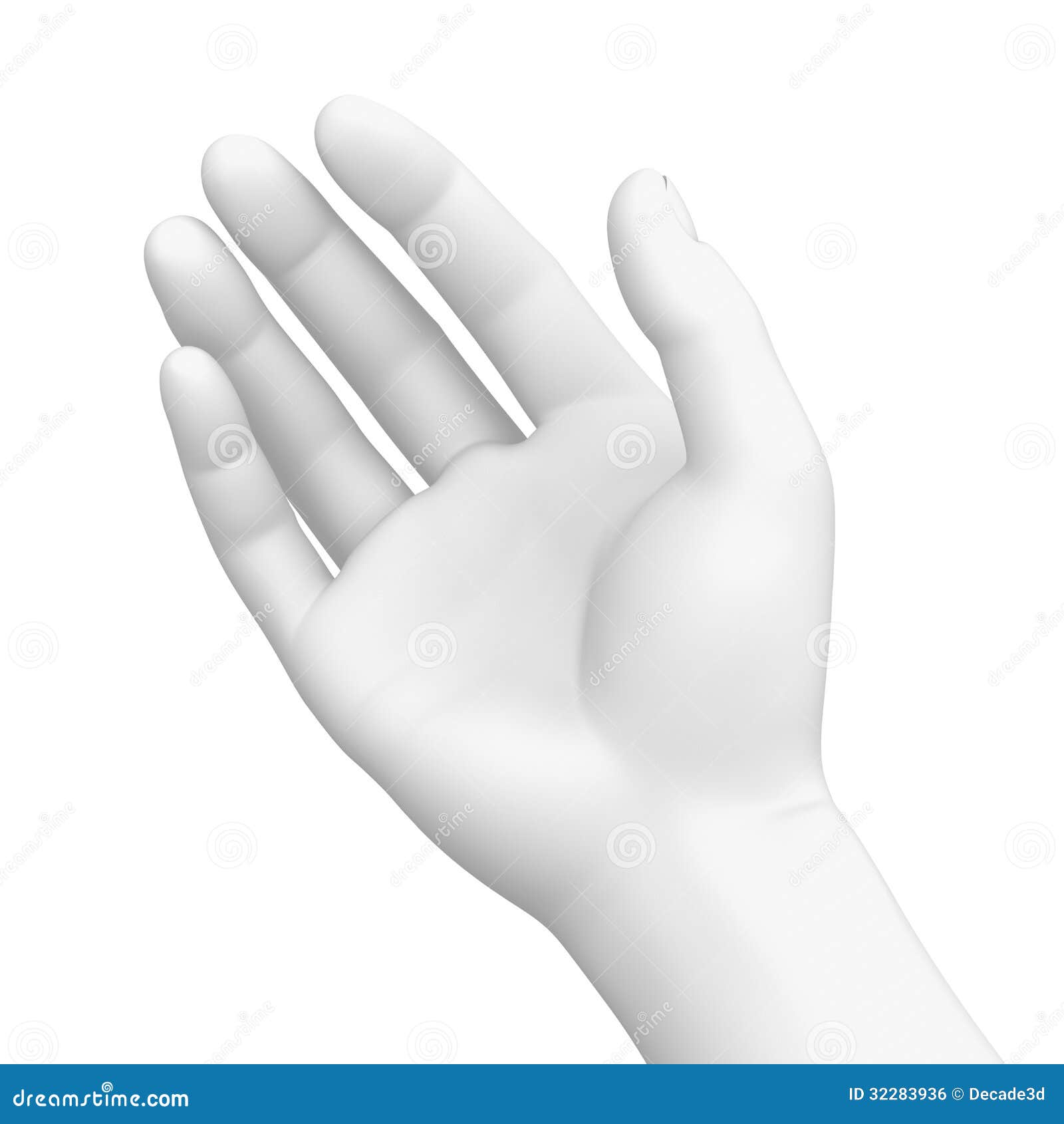 Witte Hand stock illustratie. Illustration of greep, kleur - 32283936