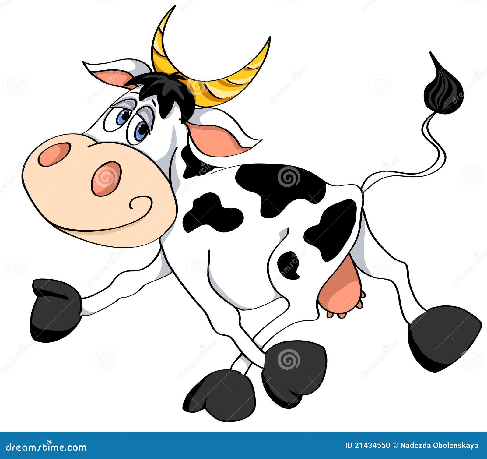 Witte koe. vector illustratie. Illustration of ontwerp - 21434550