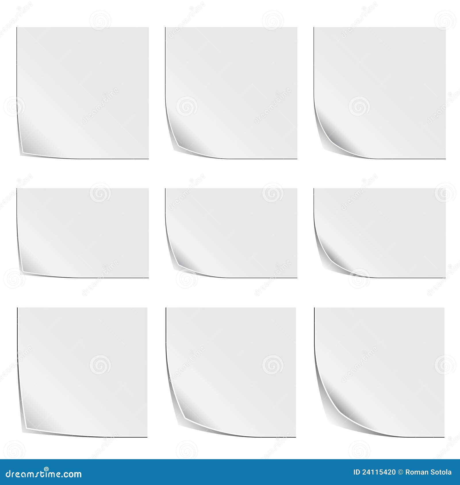 Witte stickers vector illustratie. Illustration of krul - 24115420