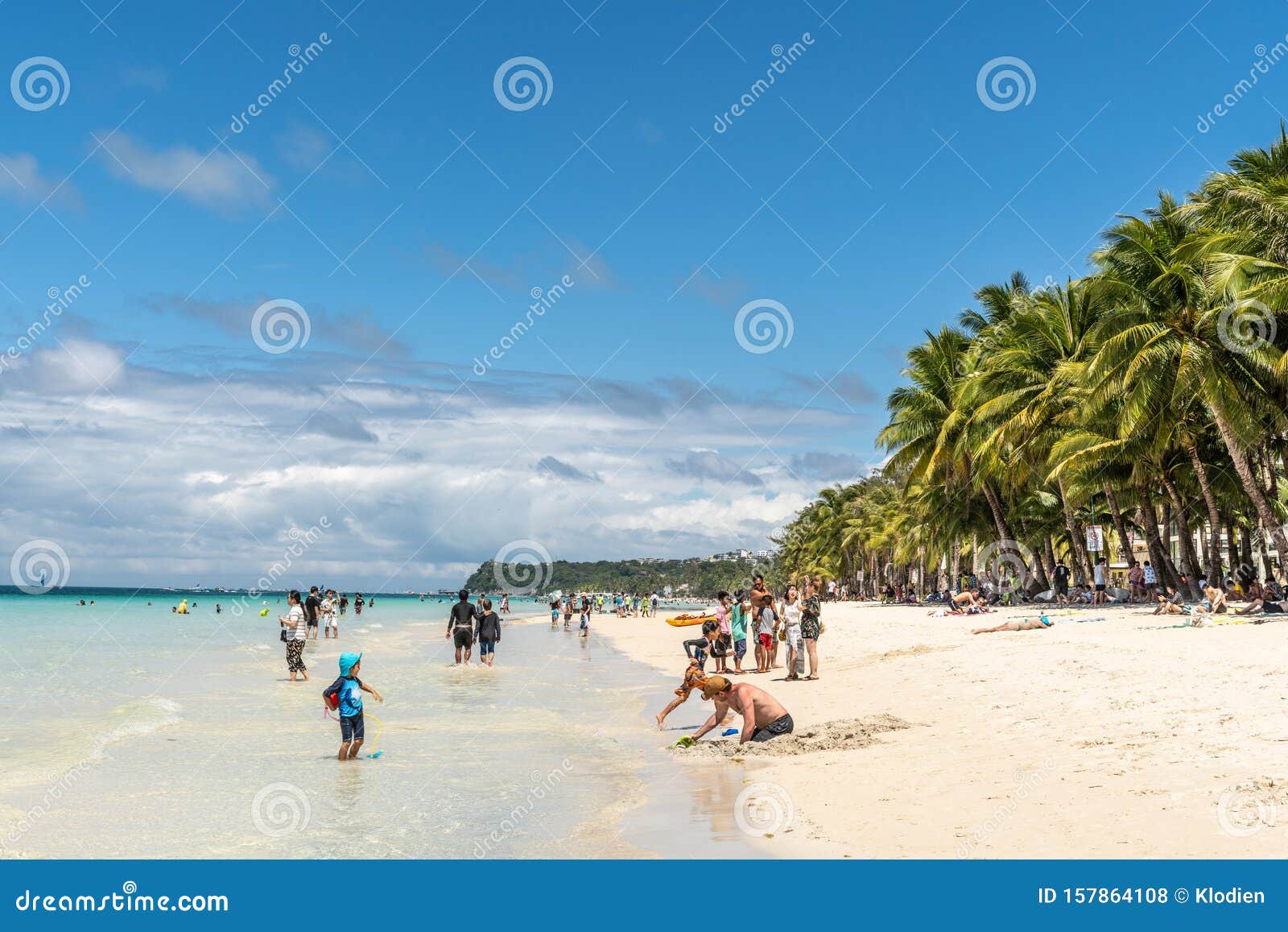 Witte Stranden En Palmbomen, Balabag, Boracay, Filipijnen Redactionele ... Witte Stranden En Palmbomen, Balabag, Boracay, Filipijnen Redactionele ...