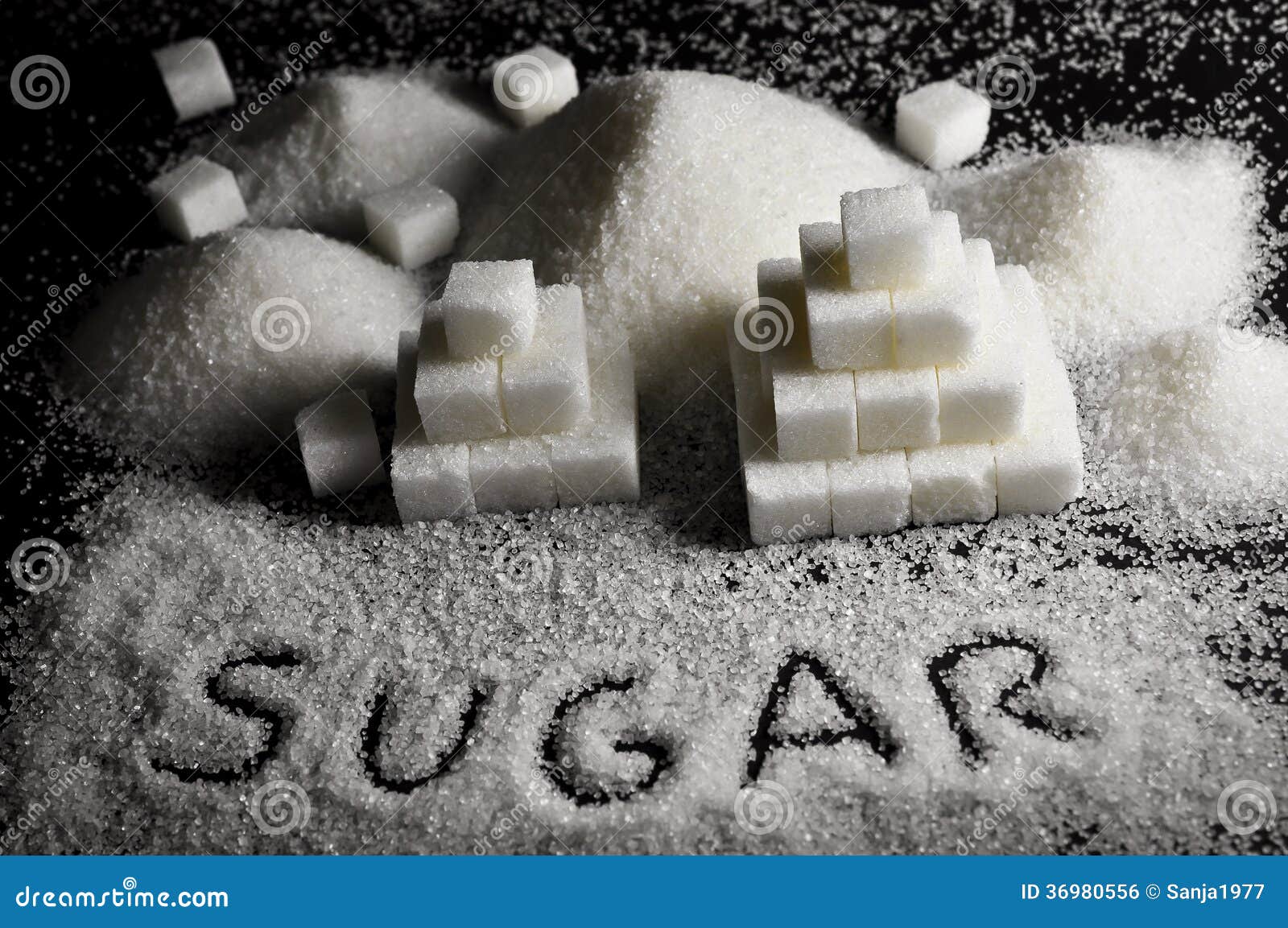 Witte suiker stock foto. Image of heerlijk, koken, overvloed - 36980556