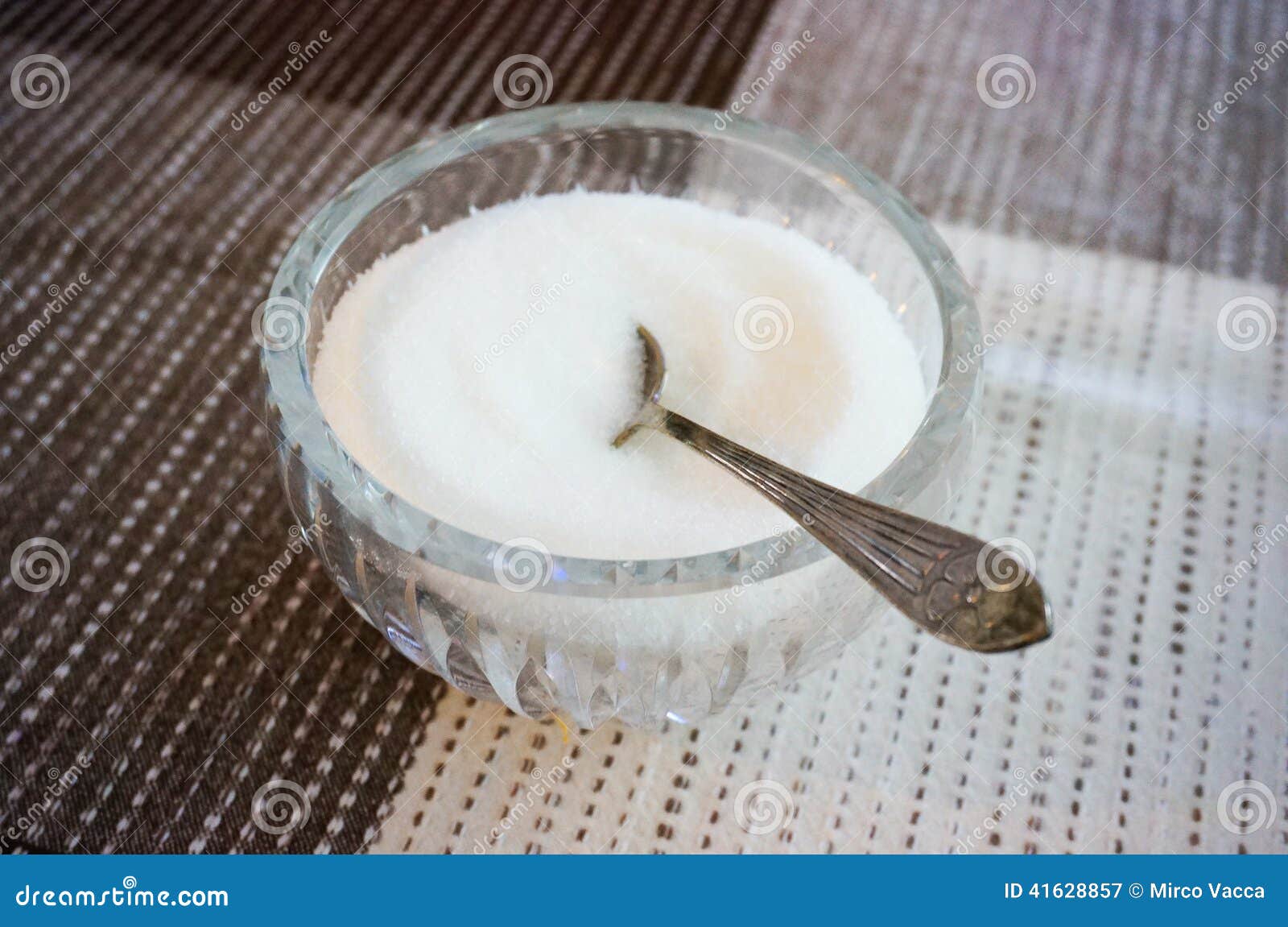 Witte suiker stock afbeelding. Image of suiker, lepel - 41628857