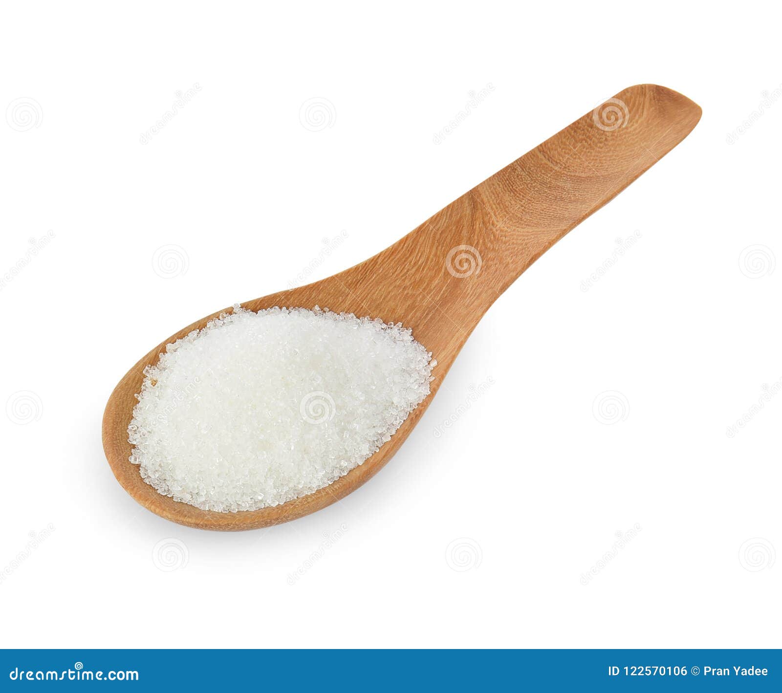 Witte Suiker in Lepel Op Witte Achtergrond Stock Foto - Image of ...