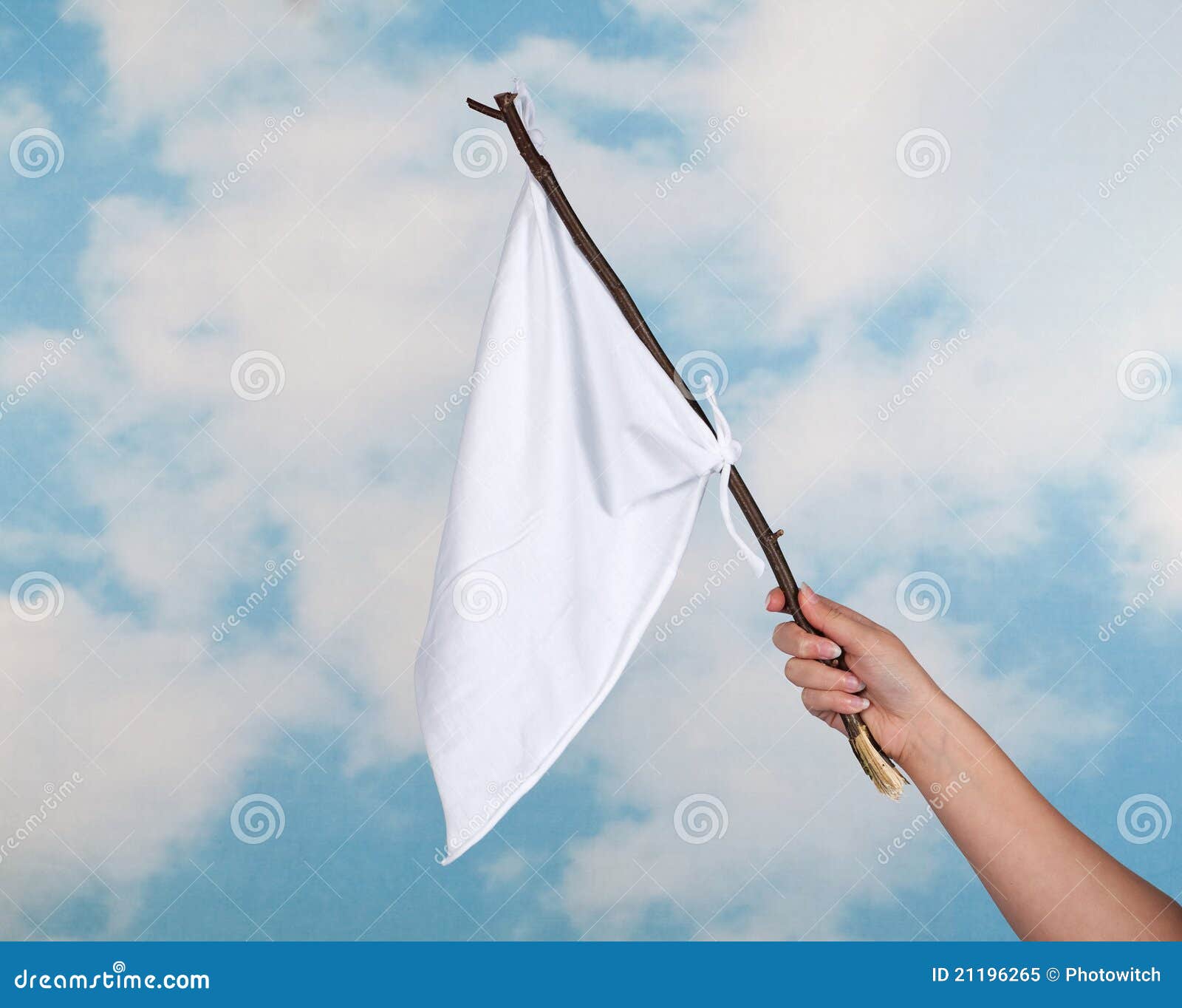Witte vlag stock afbeelding. Image of vrede, geven, definitief - 21196265