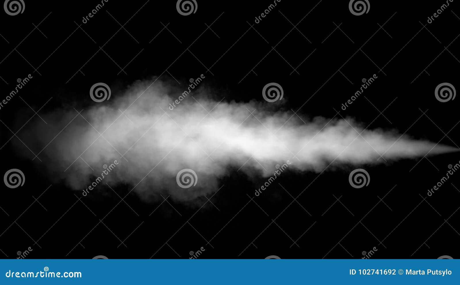 Witte Waterdamp Op Zwarte Achtergrond Stock Foto - Image of straal ...