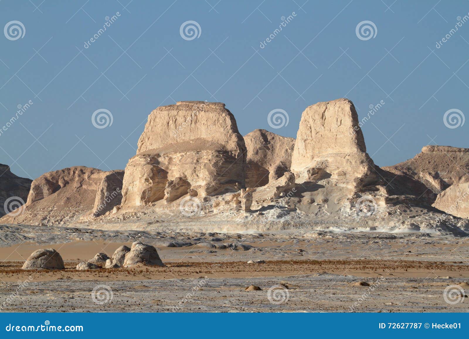 Witte Woestijn in Farafra in De Sahara Van Egypte Stock Afbeelding ...