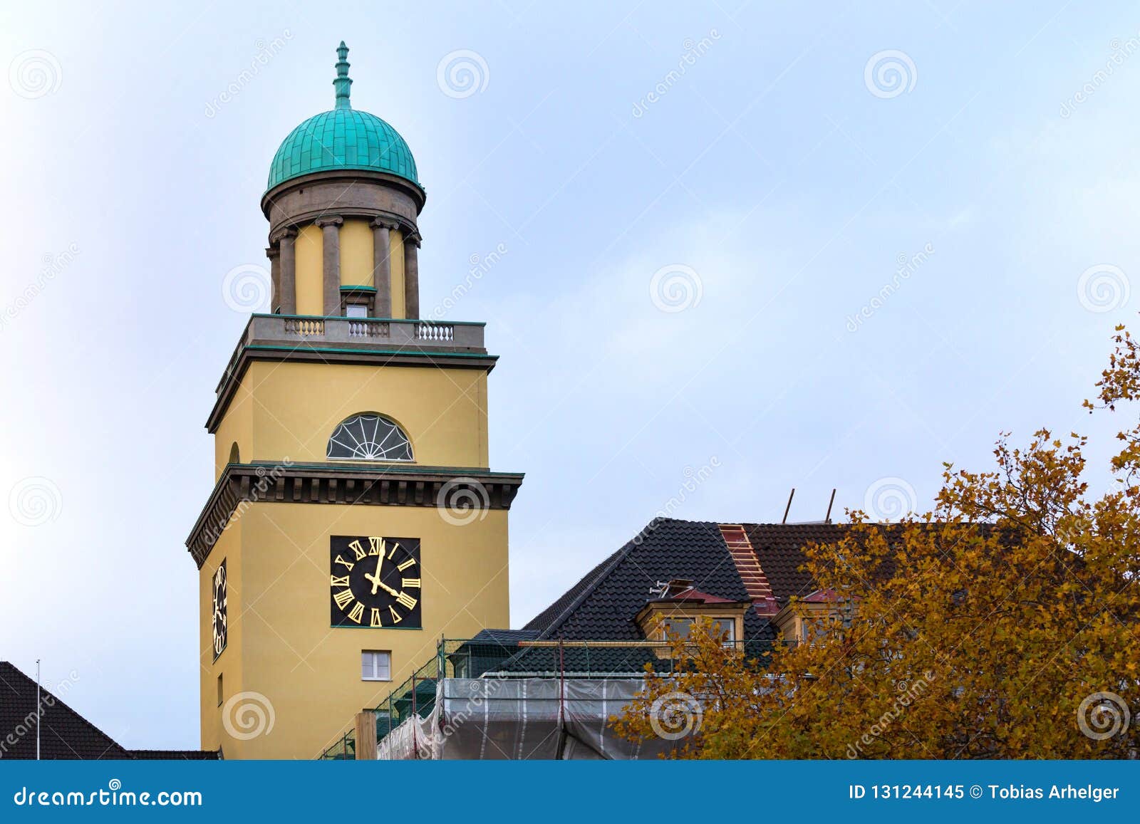 Witten germany in autumn stock image. Image of church - 131244145