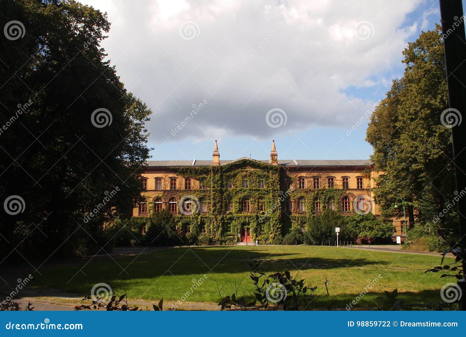 Sanatorium stock photo. Image of outside, wittenau, vegetation - 98859722