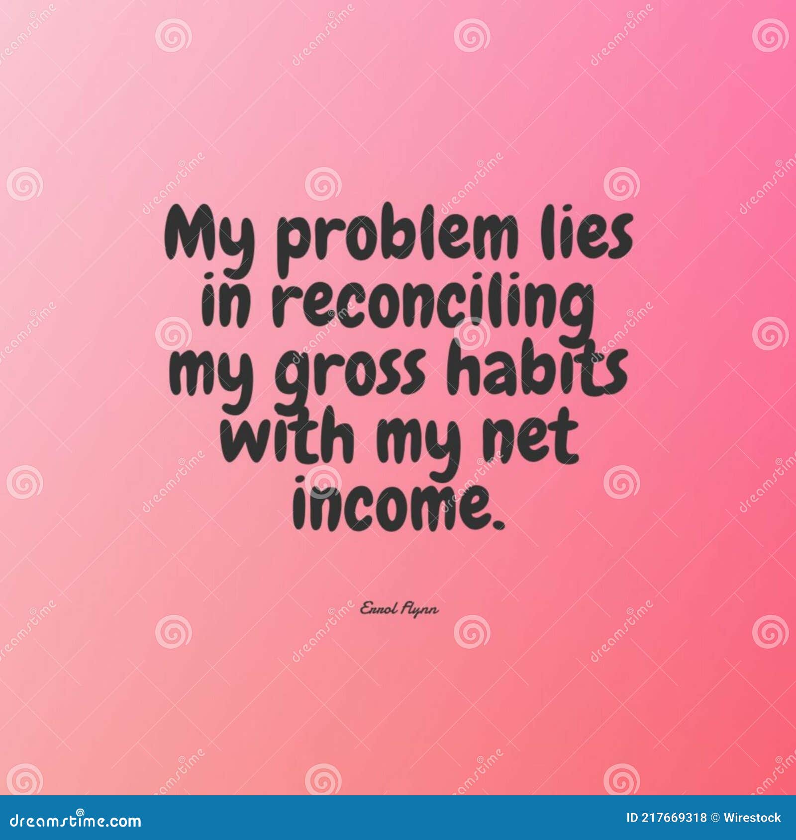 Witty Quote about Gross Habits and Problems Stock Photo - Image of ...