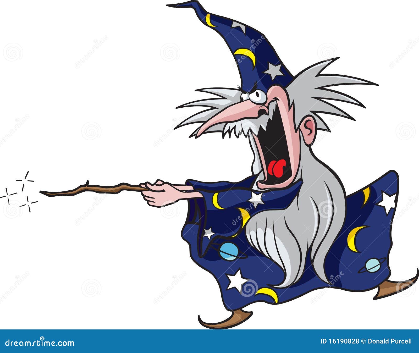 Wizard 1 stock vector. Illustration of medium, cartoon - 16190828