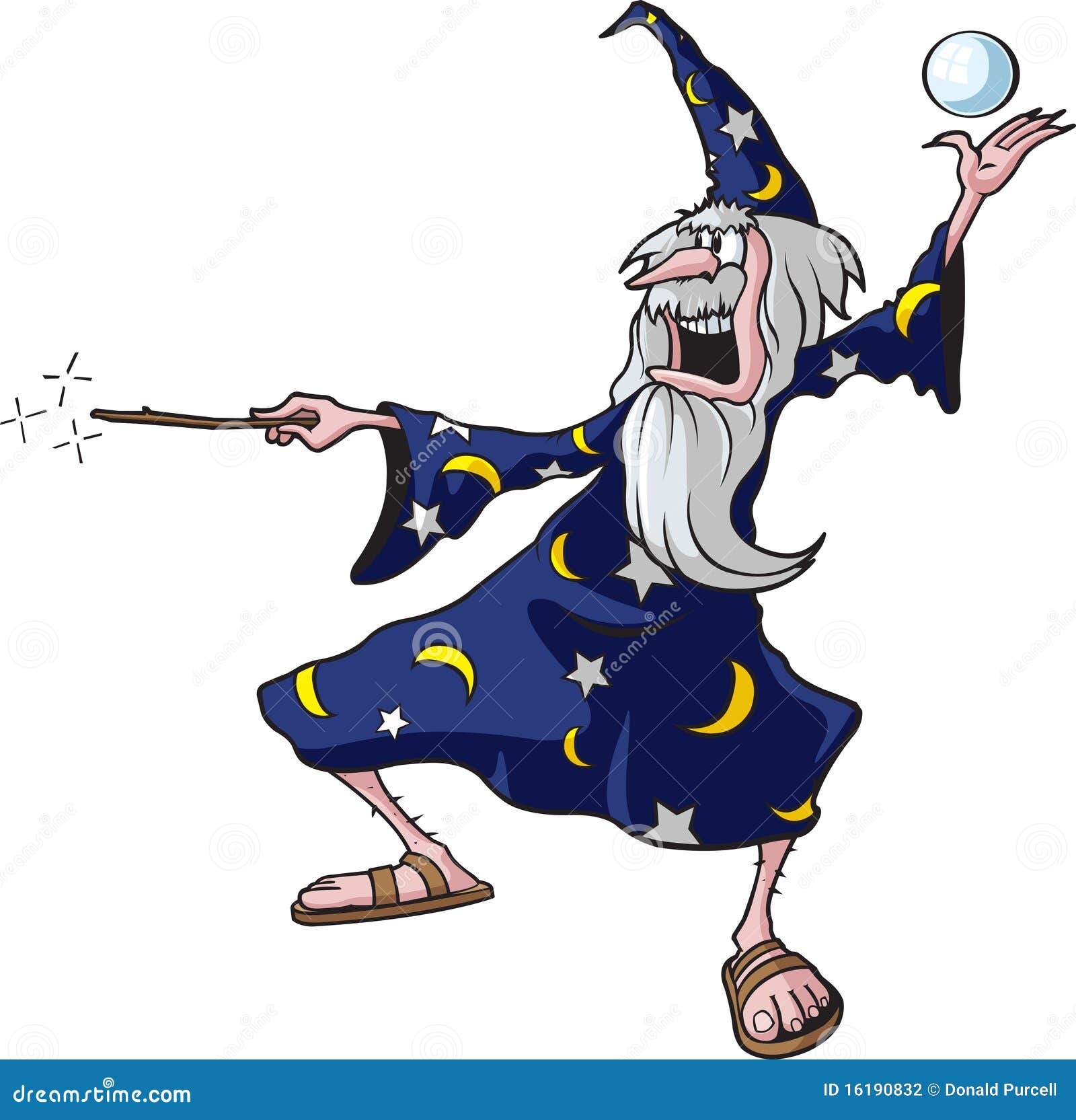 Cartoon Wizard And Witch Icon Set Vector Illustration | CartoonDealer ...