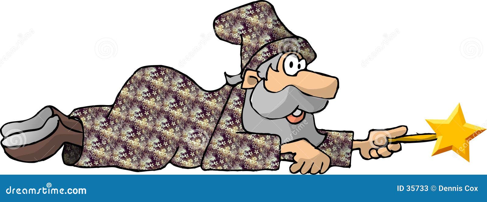 Wizard 2 stock illustration. Illustration of magic, funny - 35733