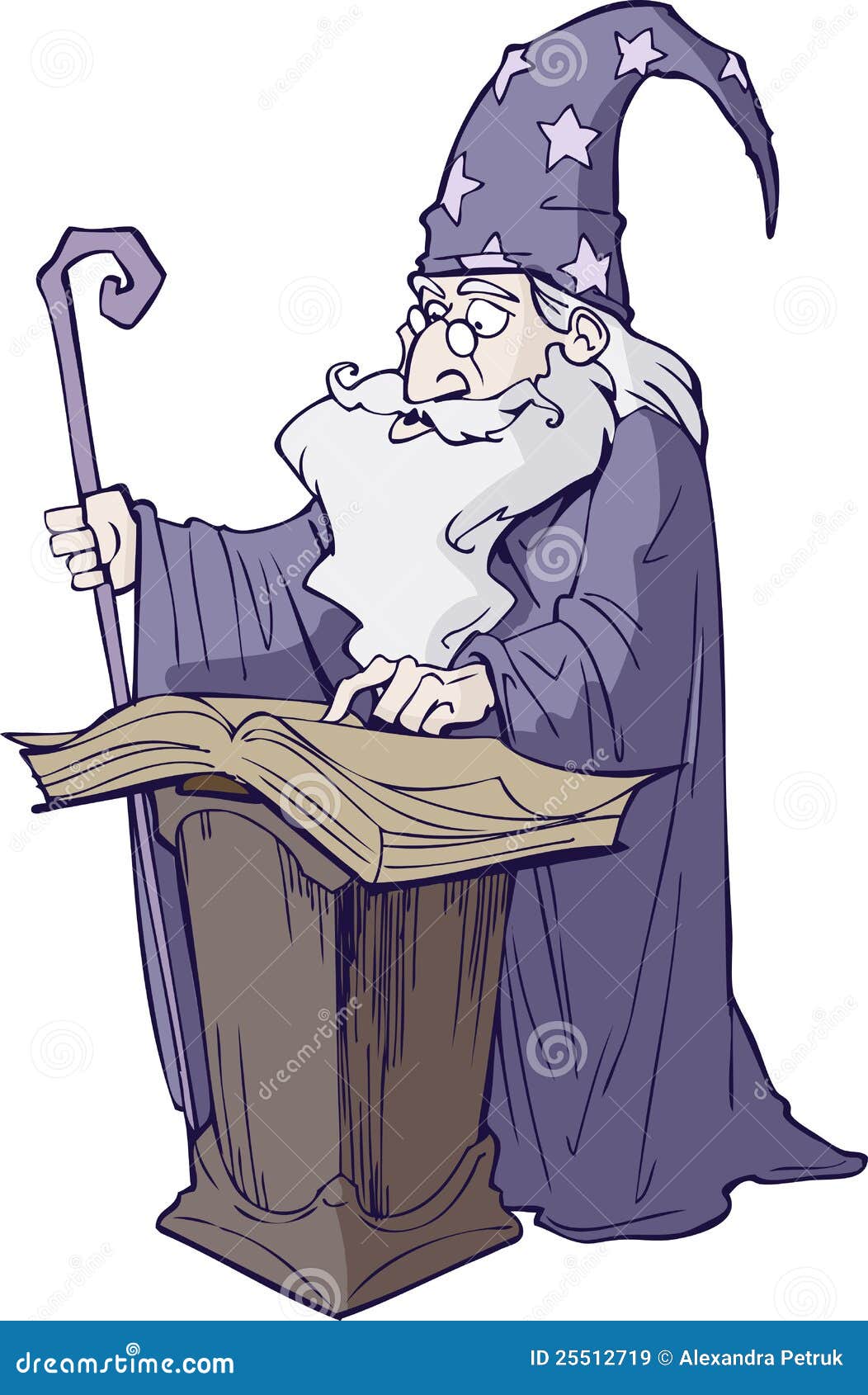 Wizard stock vector. Illustration of book, skill, illusion - 25512719