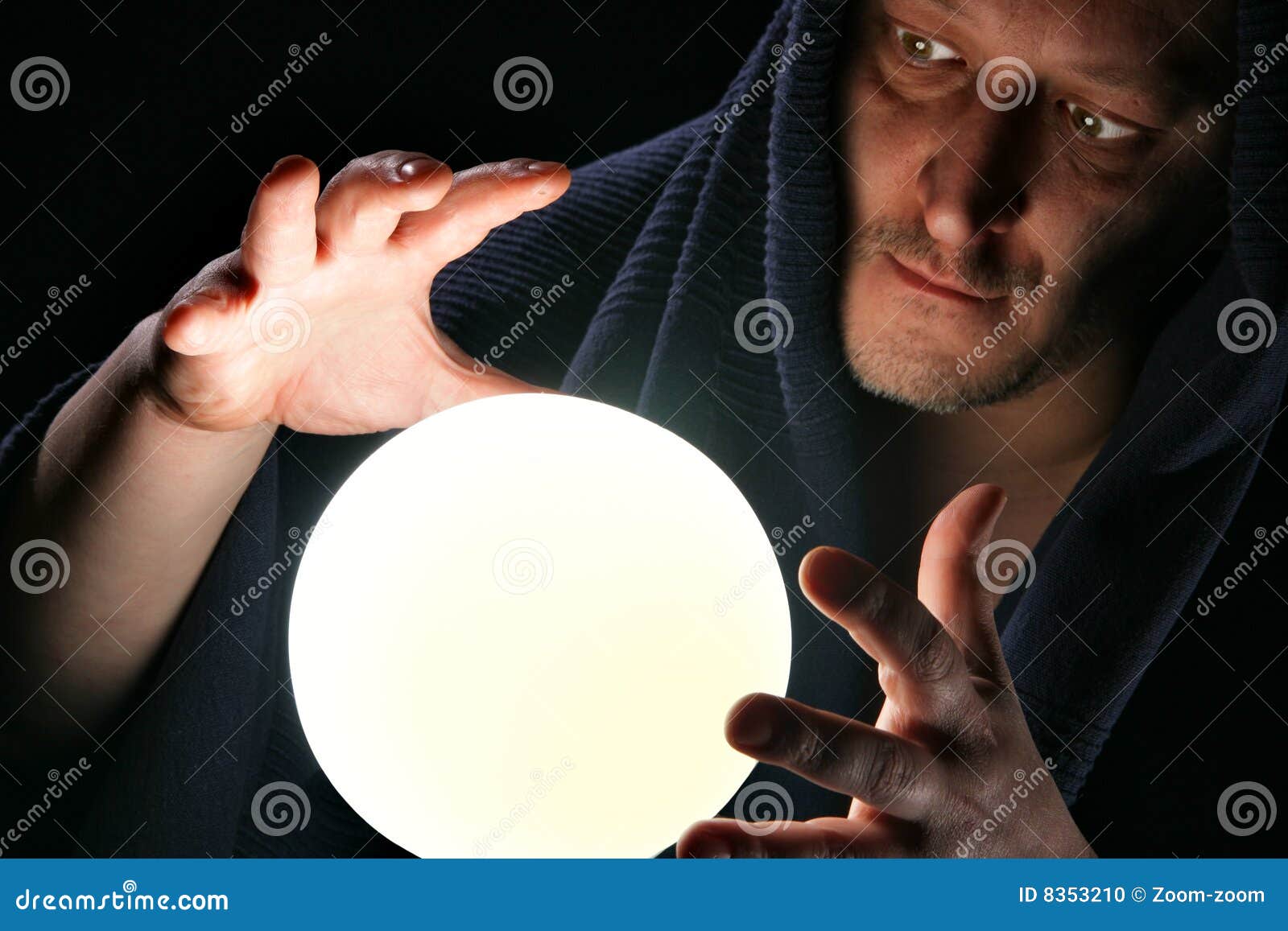 Wizard stock photo. Image of crystal, ball, mysticism - 8353210