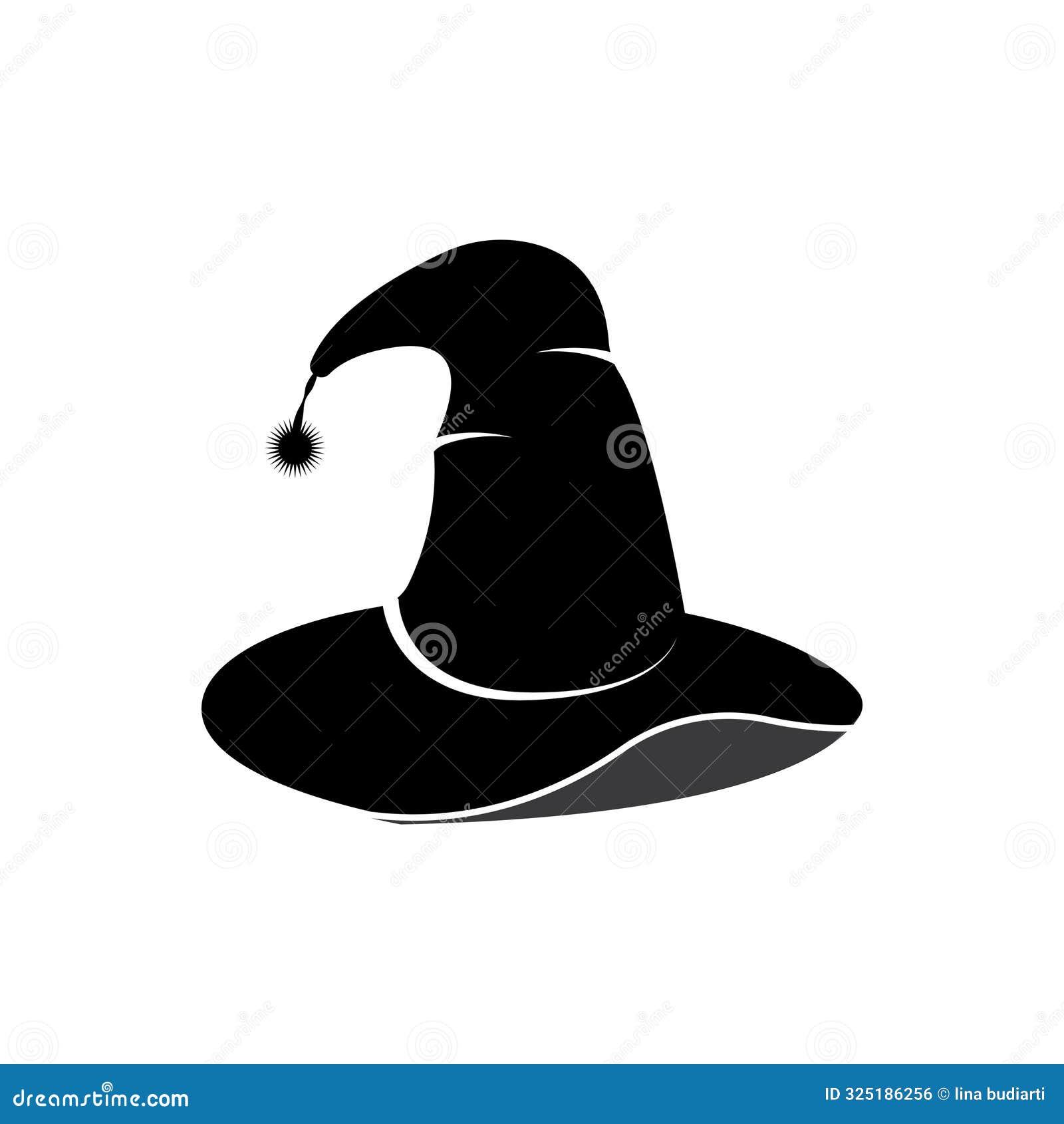 Wizard cap character logo stock vector. Illustration of wizard - 325186256