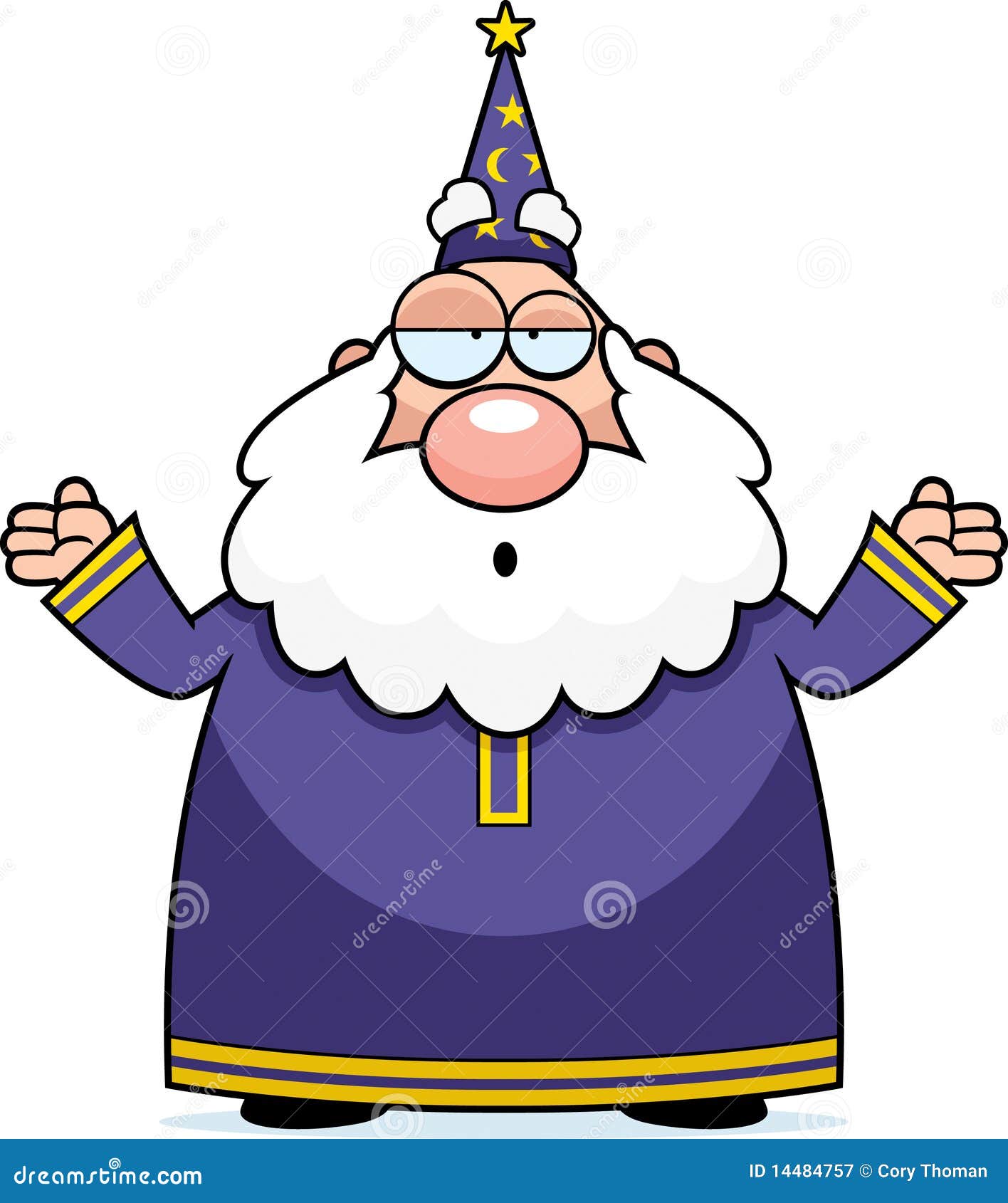 Wizard Confused stock vector. Illustration of confused - 14484757