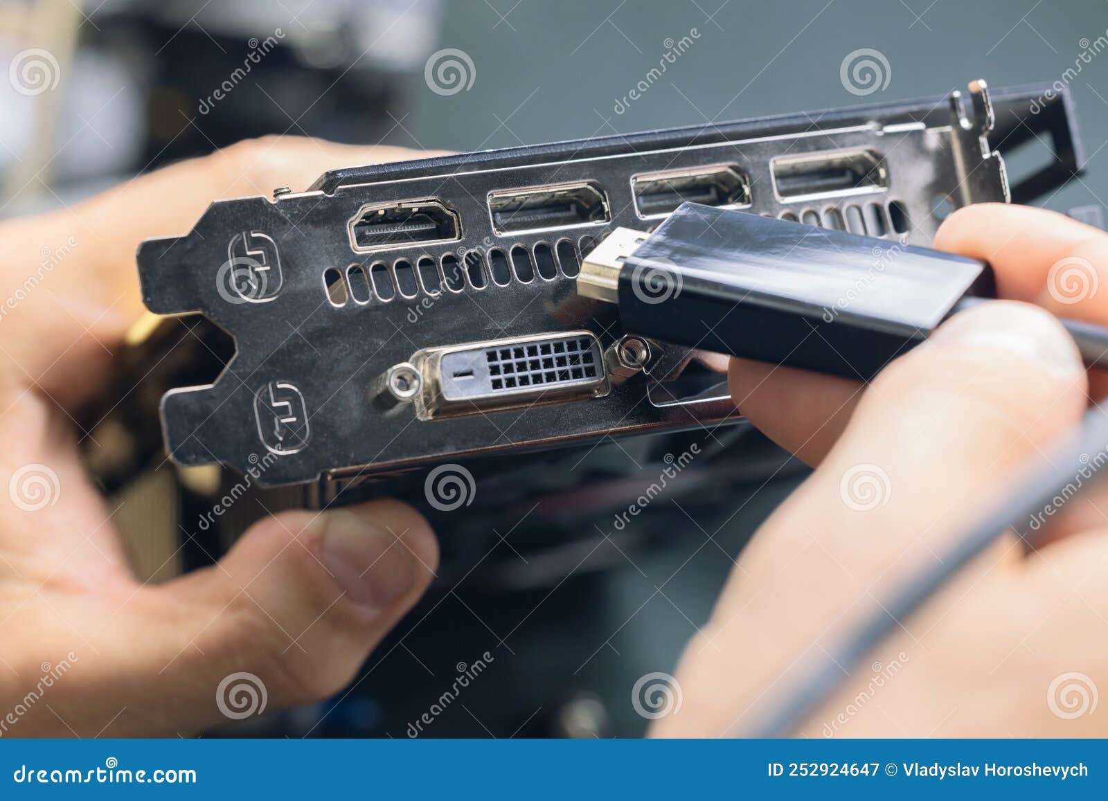 The Wizard Connects The Wires In The Computer, Plug And Socket. Repair ...