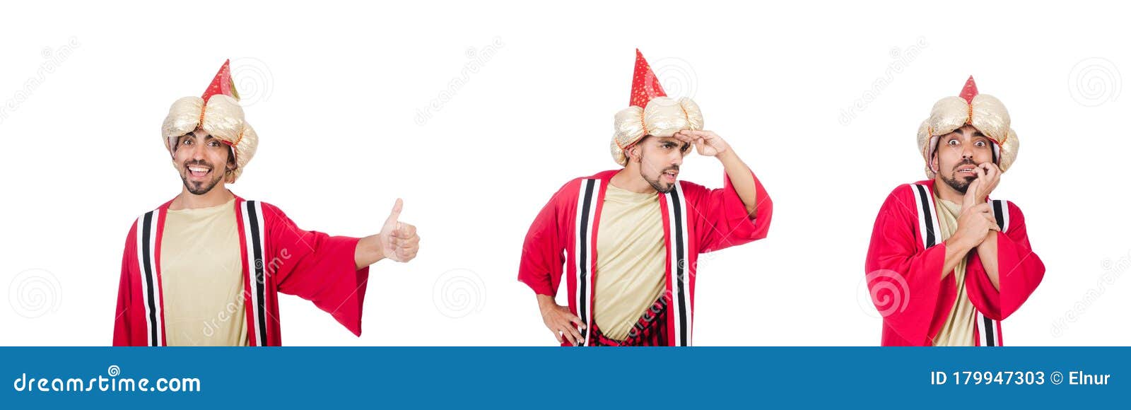 Wizard in Costume Isolated on the White Stock Image - Image of ...