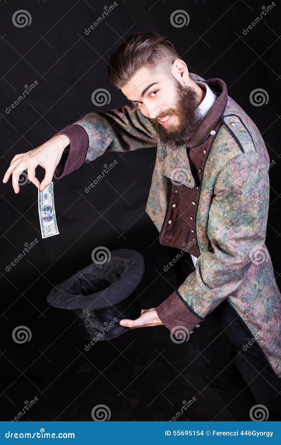 Wizard of Finances stock photo. Image of comical, magic - 55695154