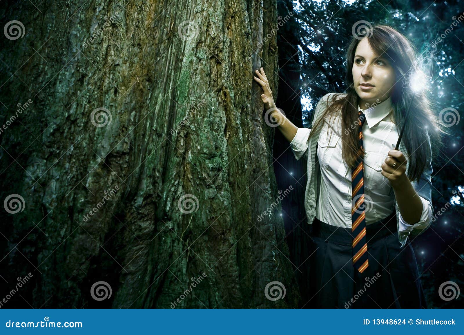 Wizard girl stock photo. Image of concept, attack, beautiful - 13948624