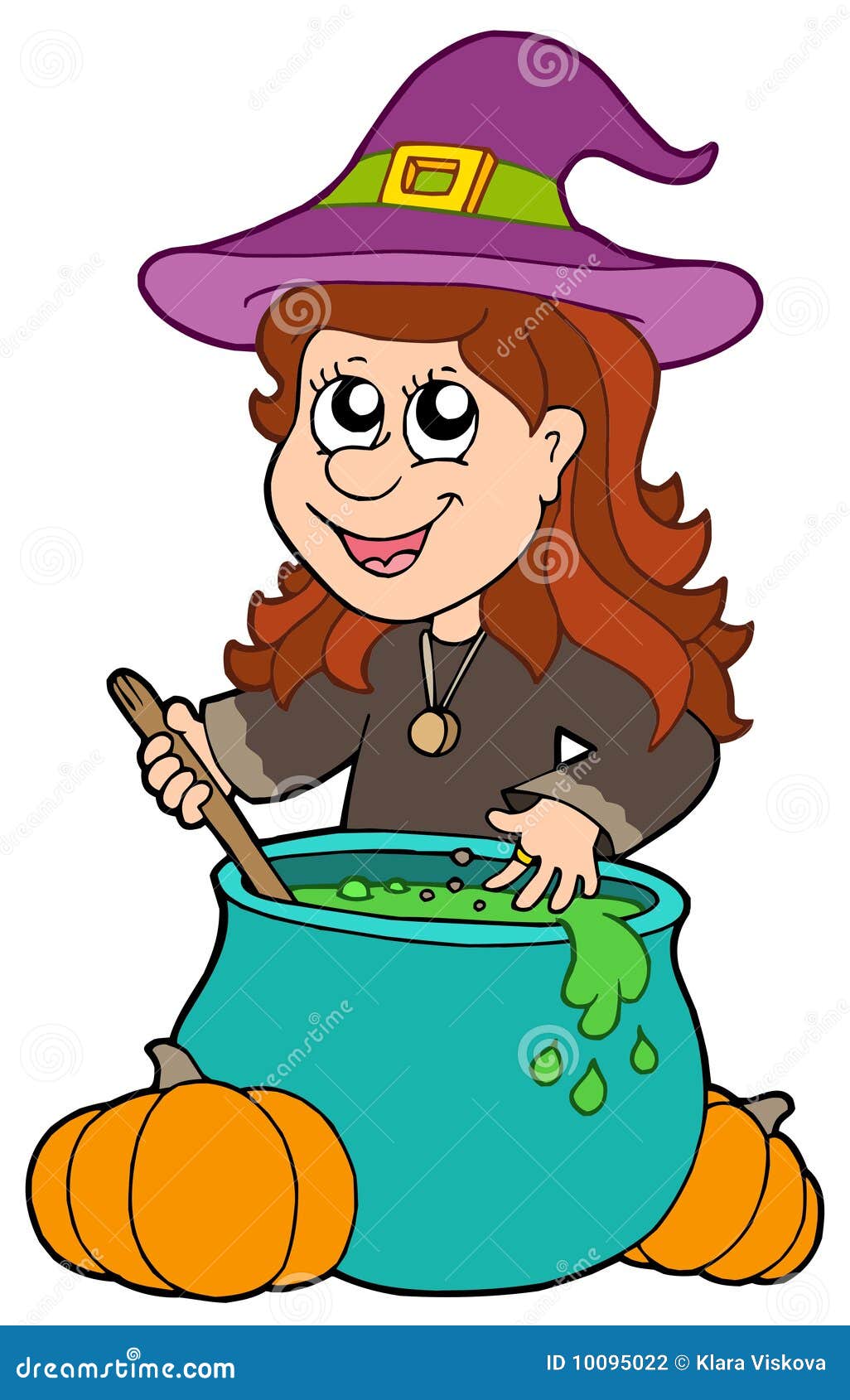 Wizard And Cauldron Cartoon Character Vector Illustration ...