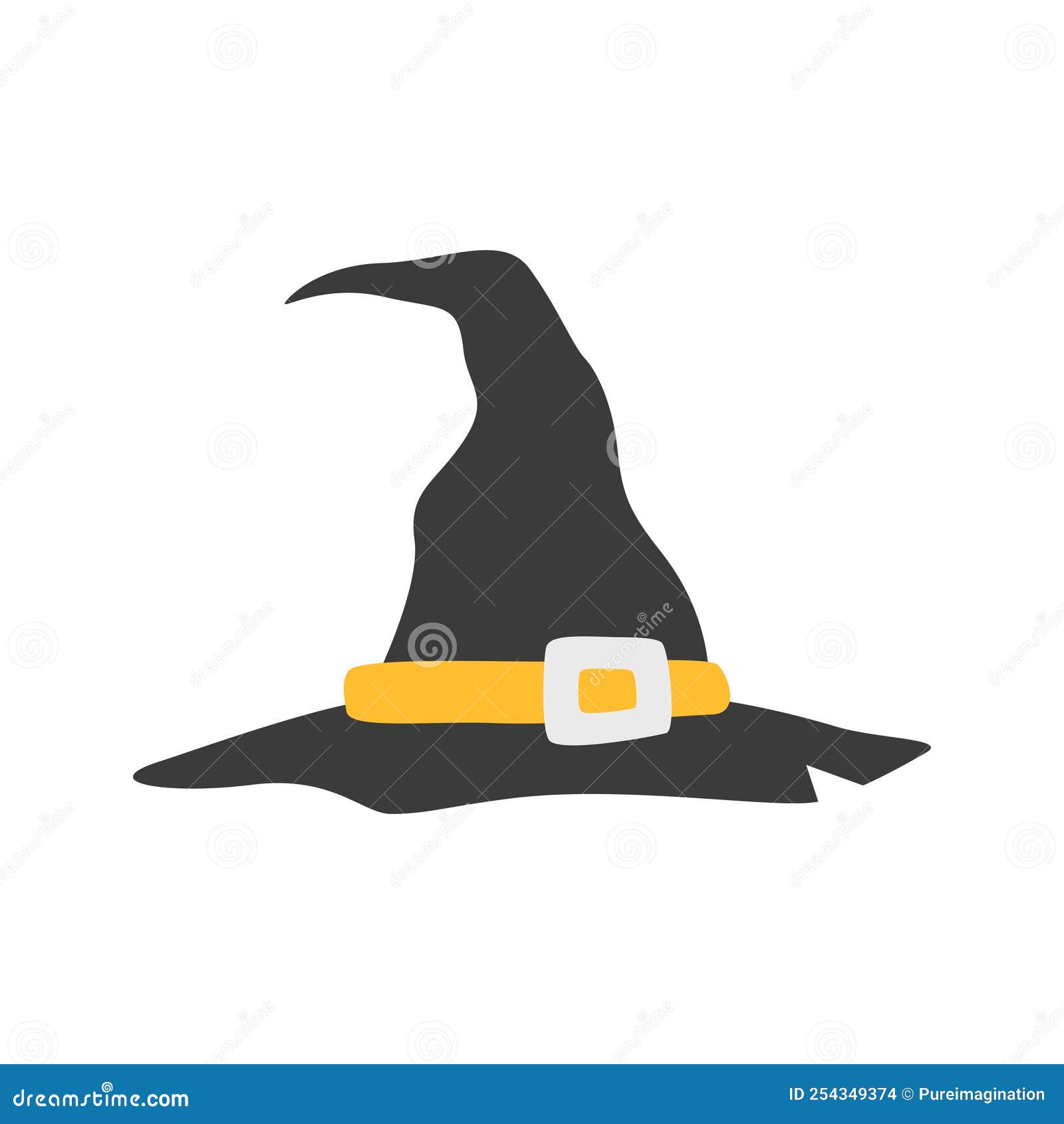 Wizard Hat Isolated on White Background Stock Vector - Illustration of ...