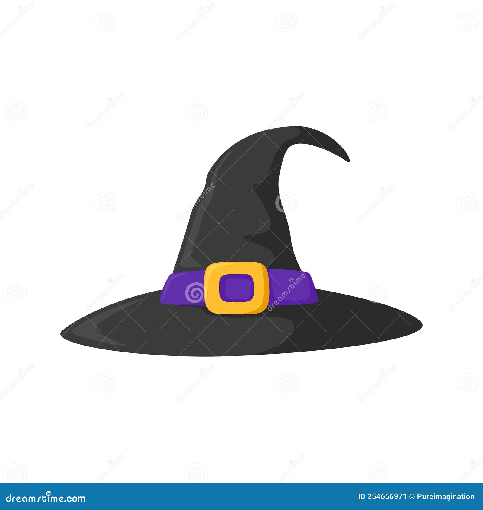 Wizard Hat Isolated on White Background Stock Vector - Illustration of ...