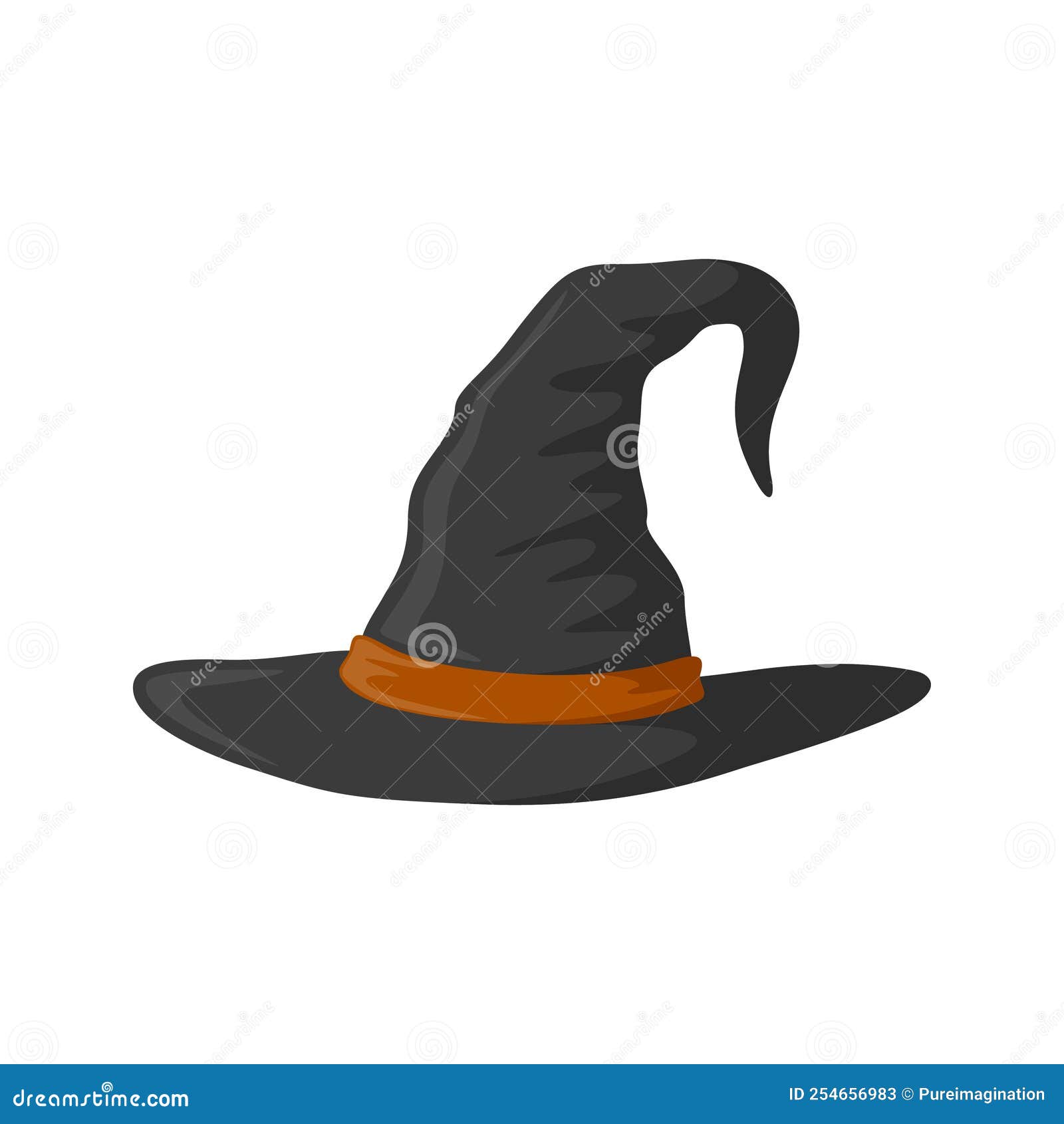Wizard Hat Isolated on White Background Stock Vector - Illustration of ...