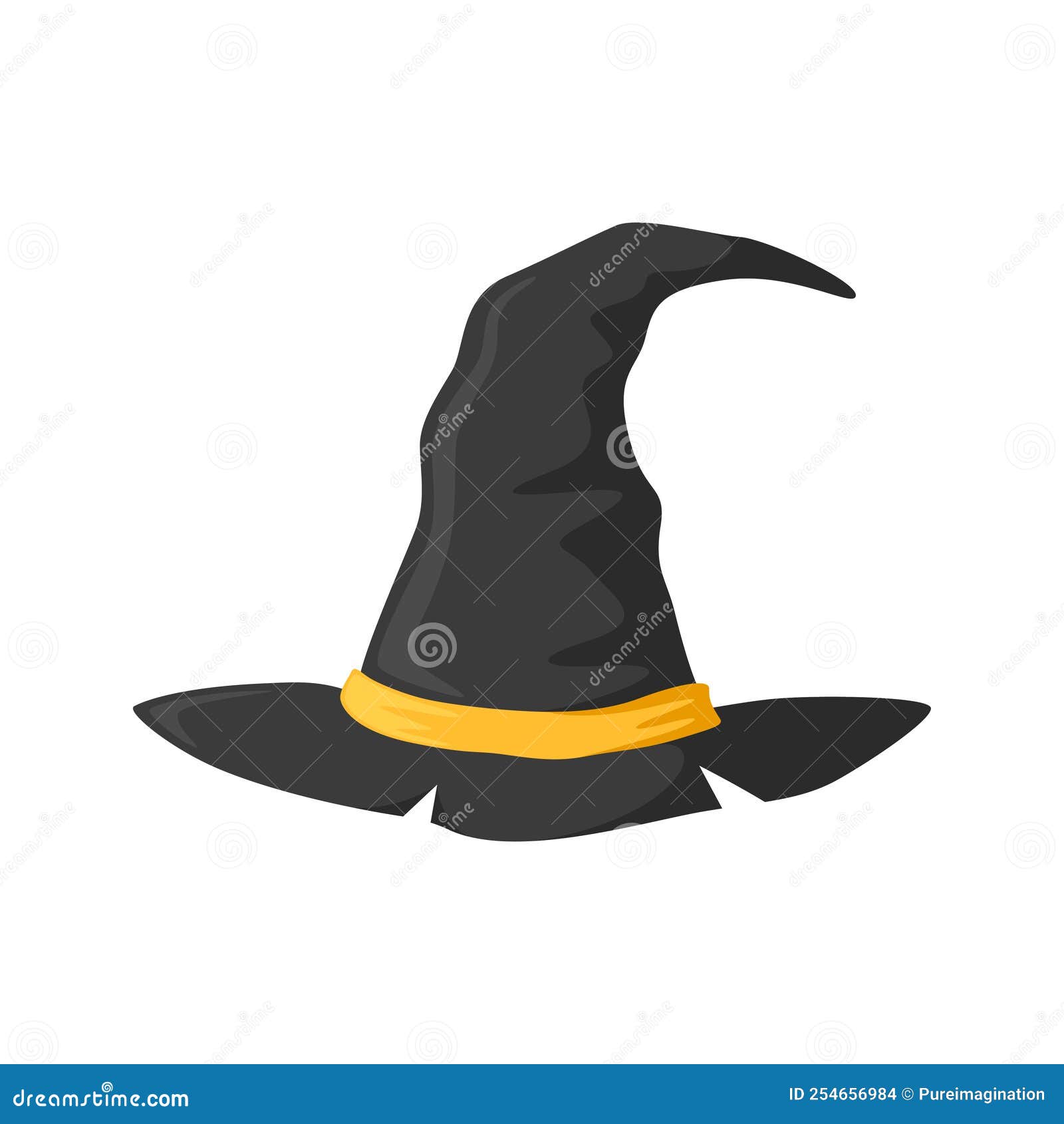 Wizard Hat Isolated on White Background Stock Vector - Illustration of ...