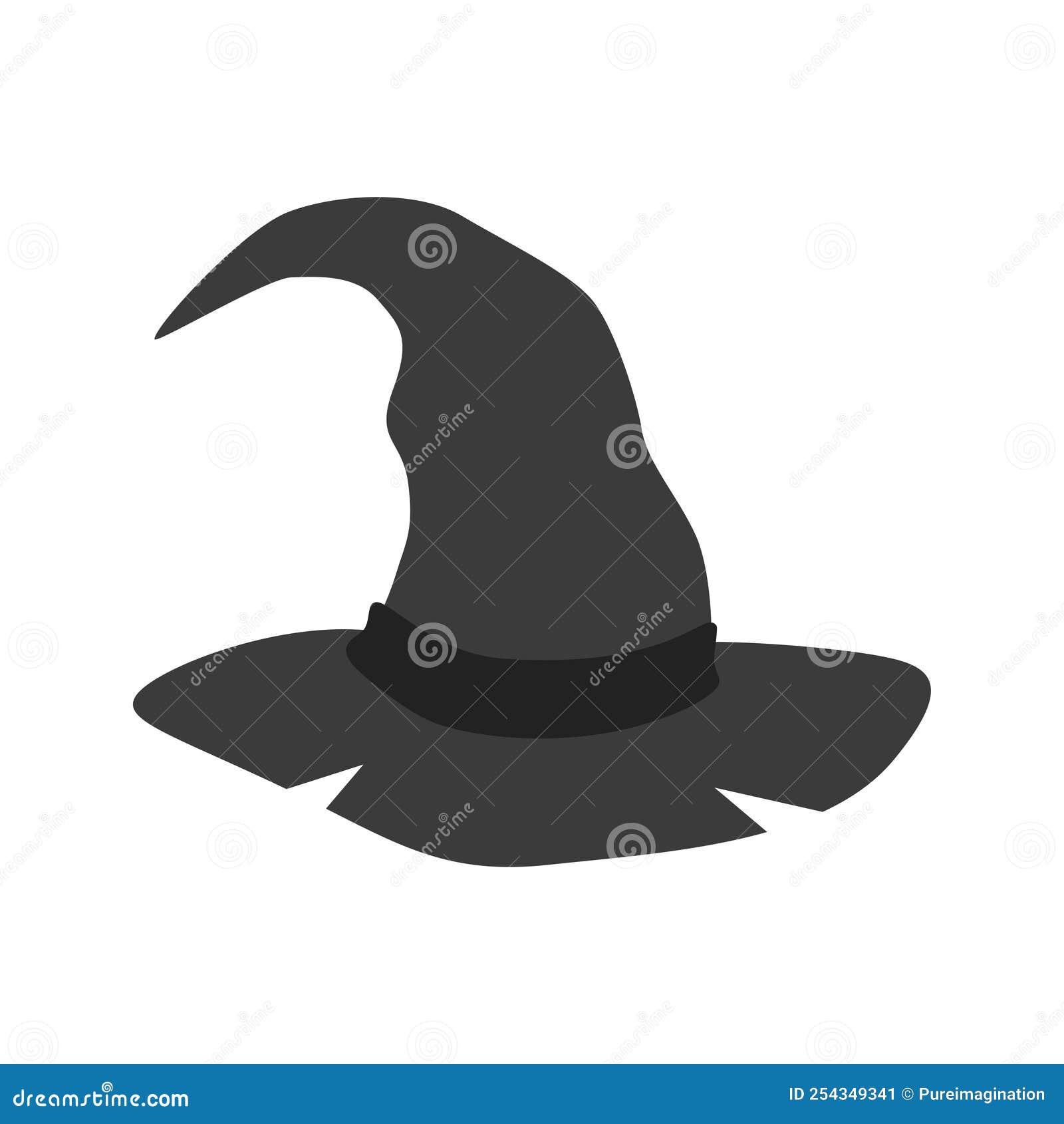 Wizard Hat Isolated on White Background Stock Vector - Illustration of ...